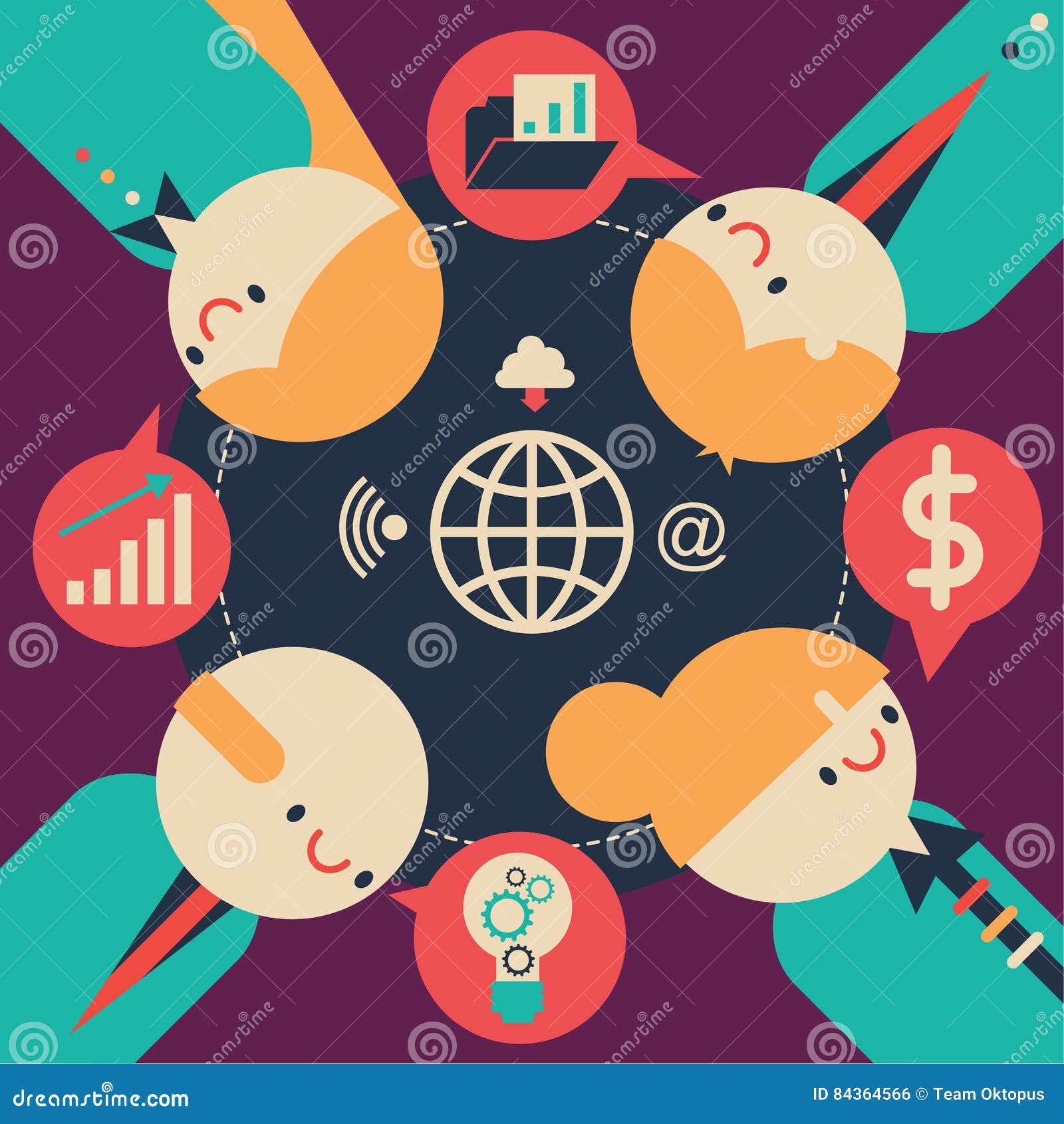 Business discussion stock vector. Illustration of declare - 84364566