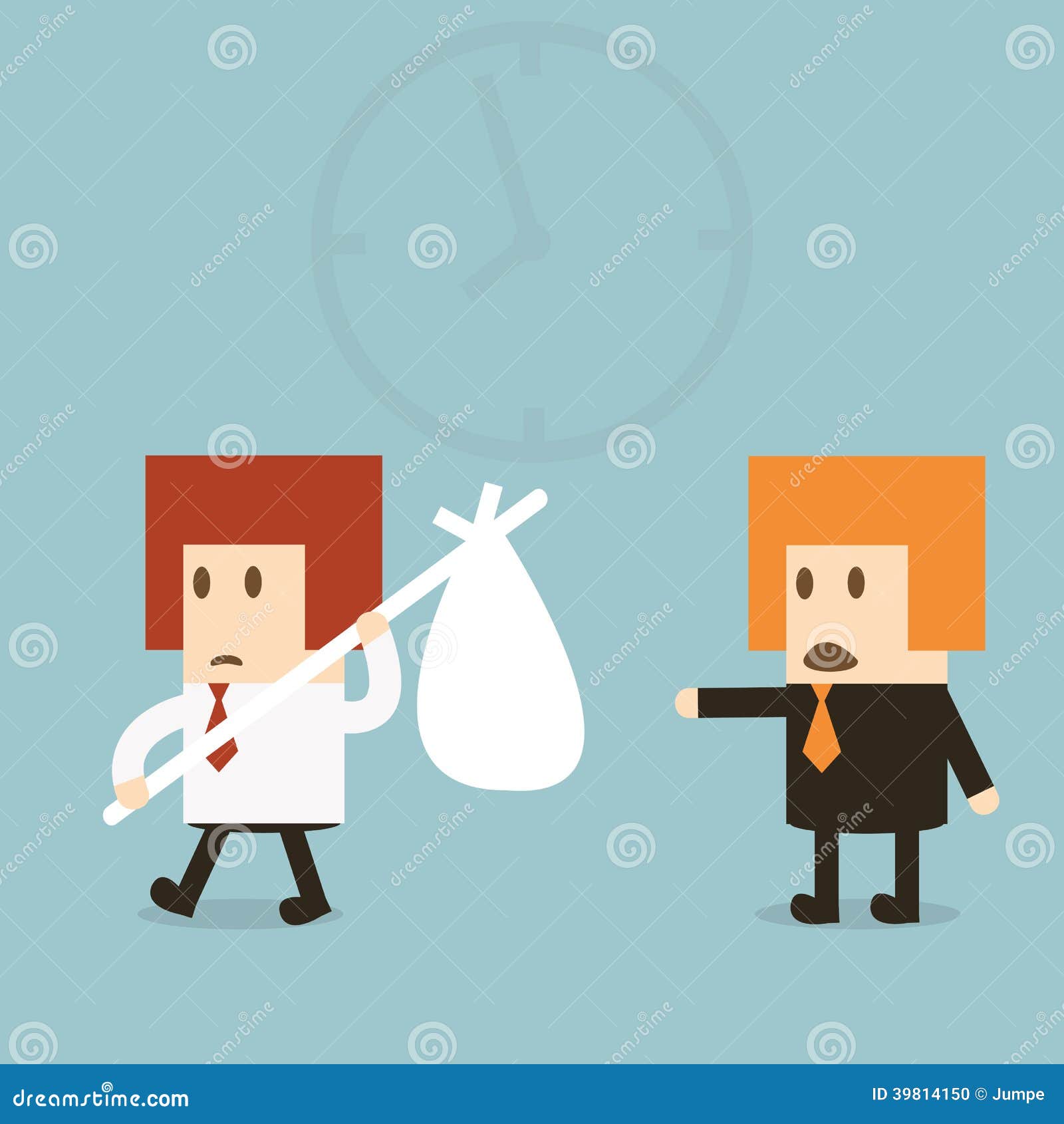 Business dismiss stock vector. Illustration of cartoon - 39814150