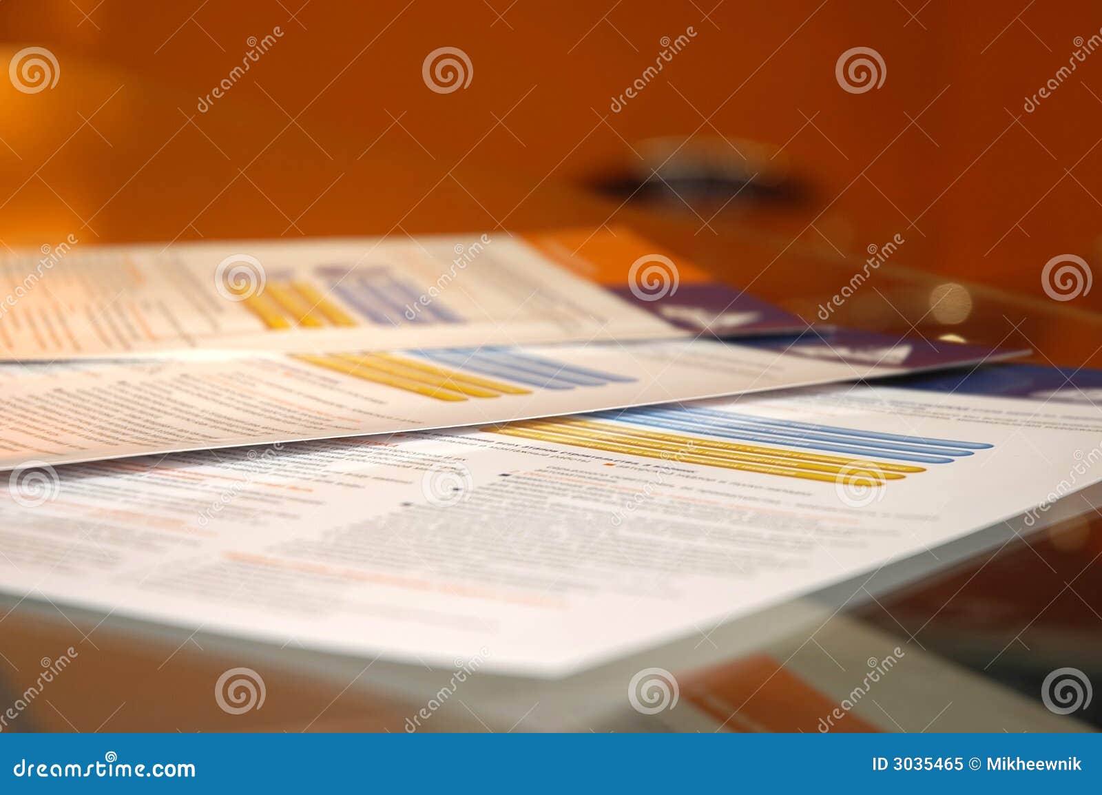 Business Document Case, With Different Types Of Documents And Files ...