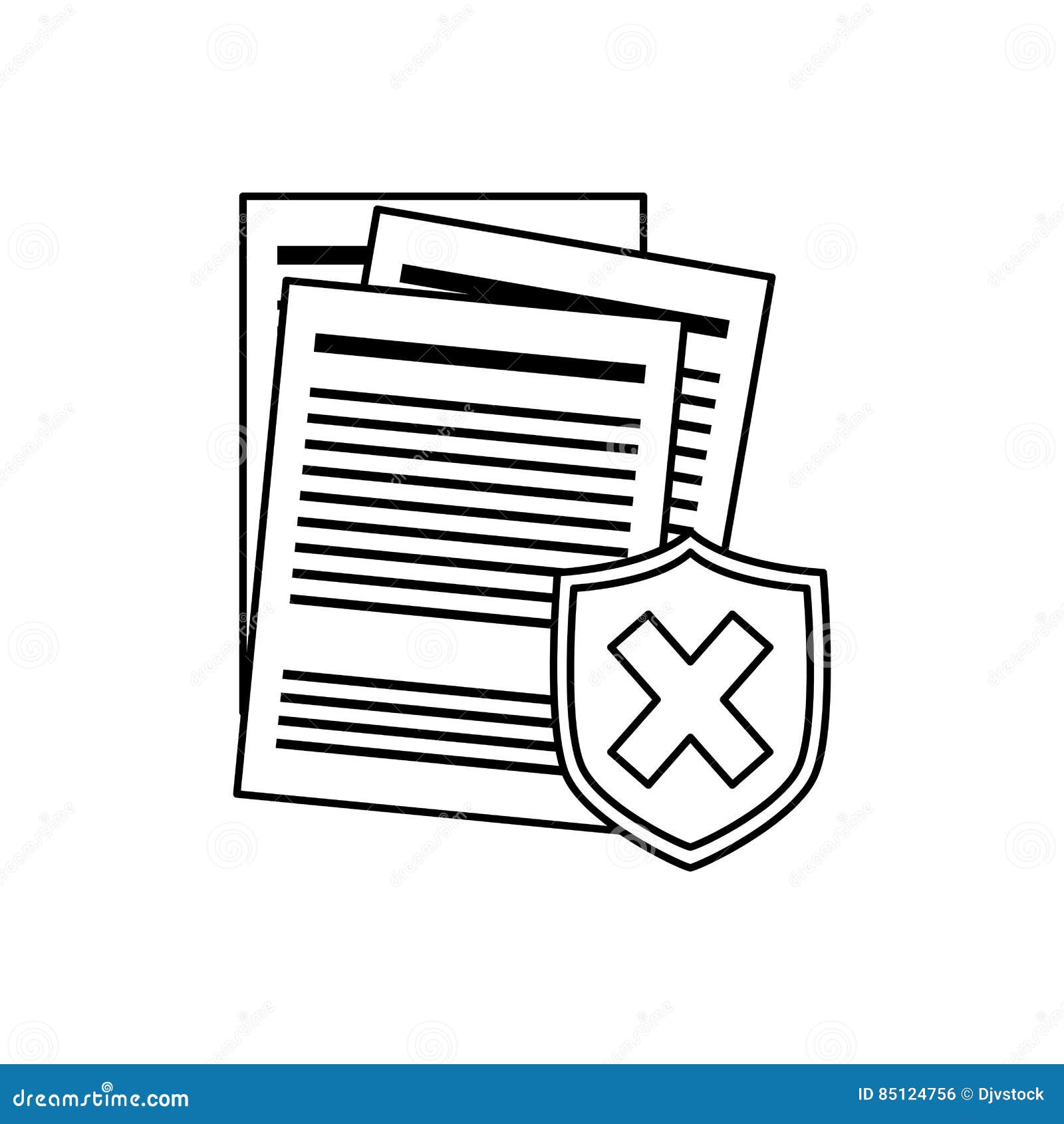 Business document access stock illustration. Illustration of object ...