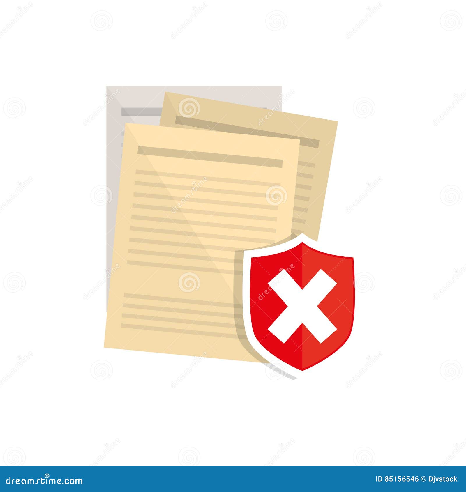 Business document access stock illustration. Illustration of safety ...