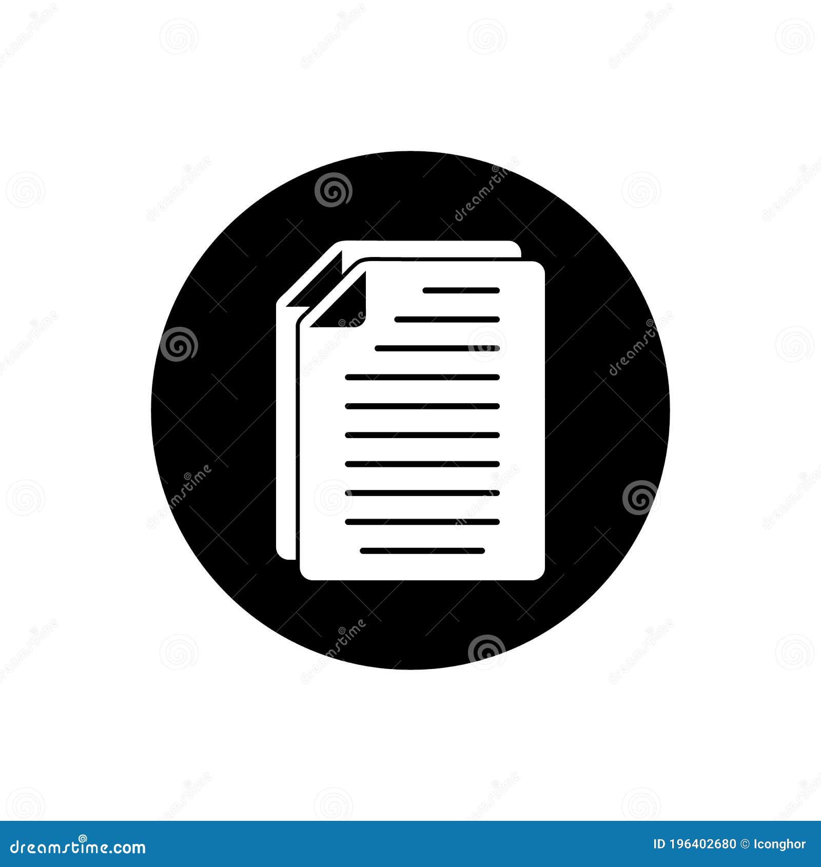 Business Document File Button Icon Stock Vector - Illustration of ...