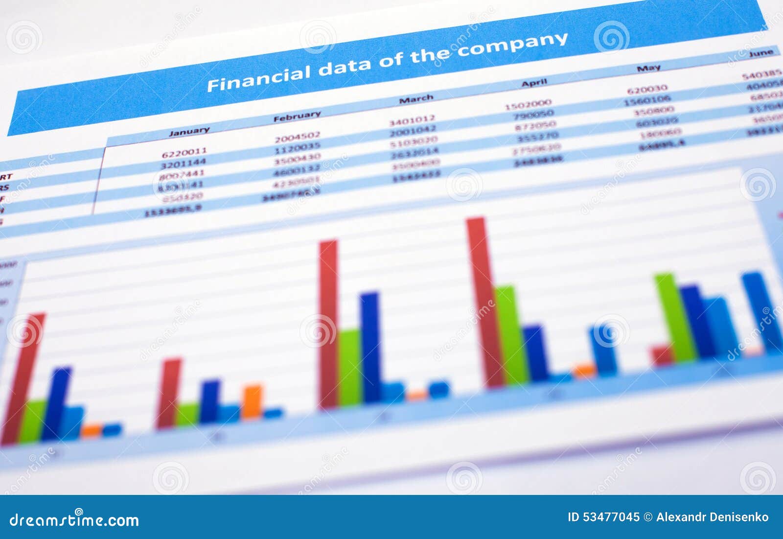 Business Document. Finance Data Stock Image - Image of concept, finance ...