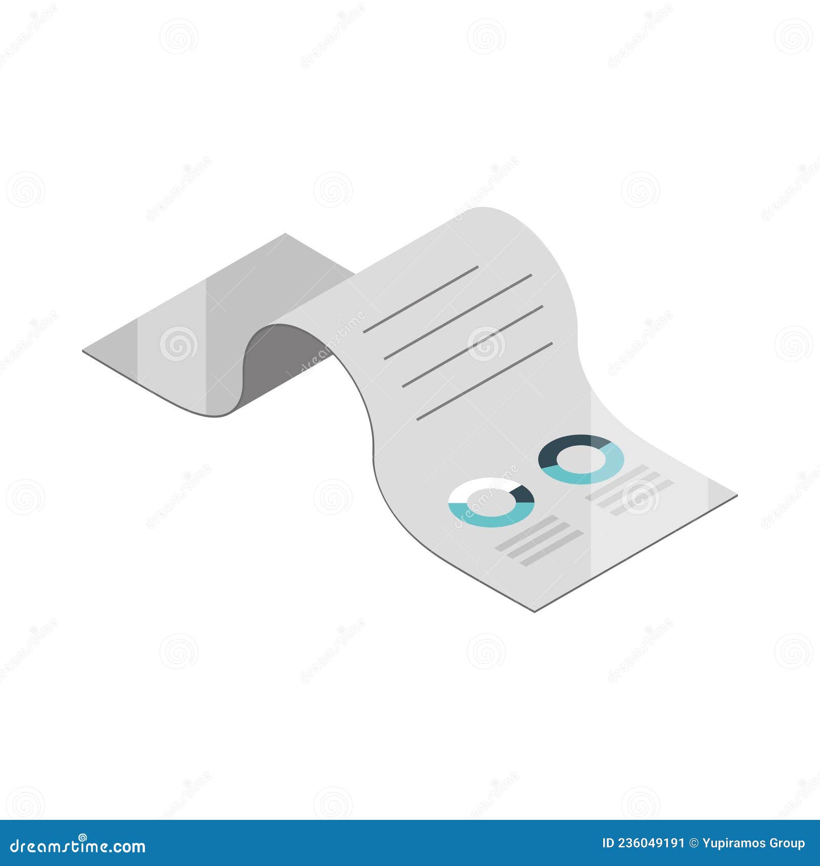 Business document report stock vector. Illustration of diagram - 236049191