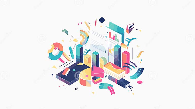 Professional Business Documents Abstract Concept Vector Illustration ...