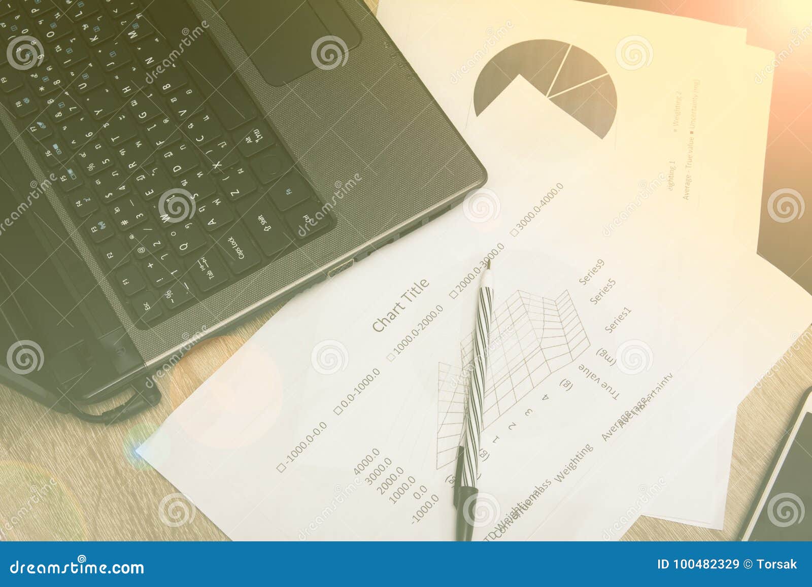 Business documents stock image. Image of chart, trade - 100482329