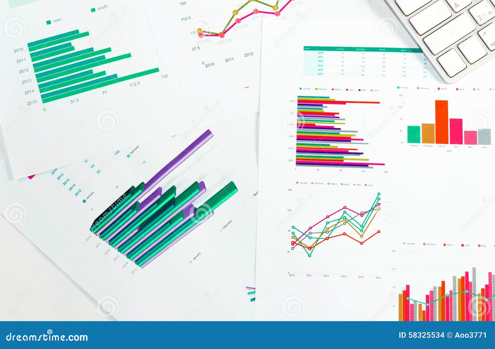 Business documents stock photo. Image of work, closeup - 58325534