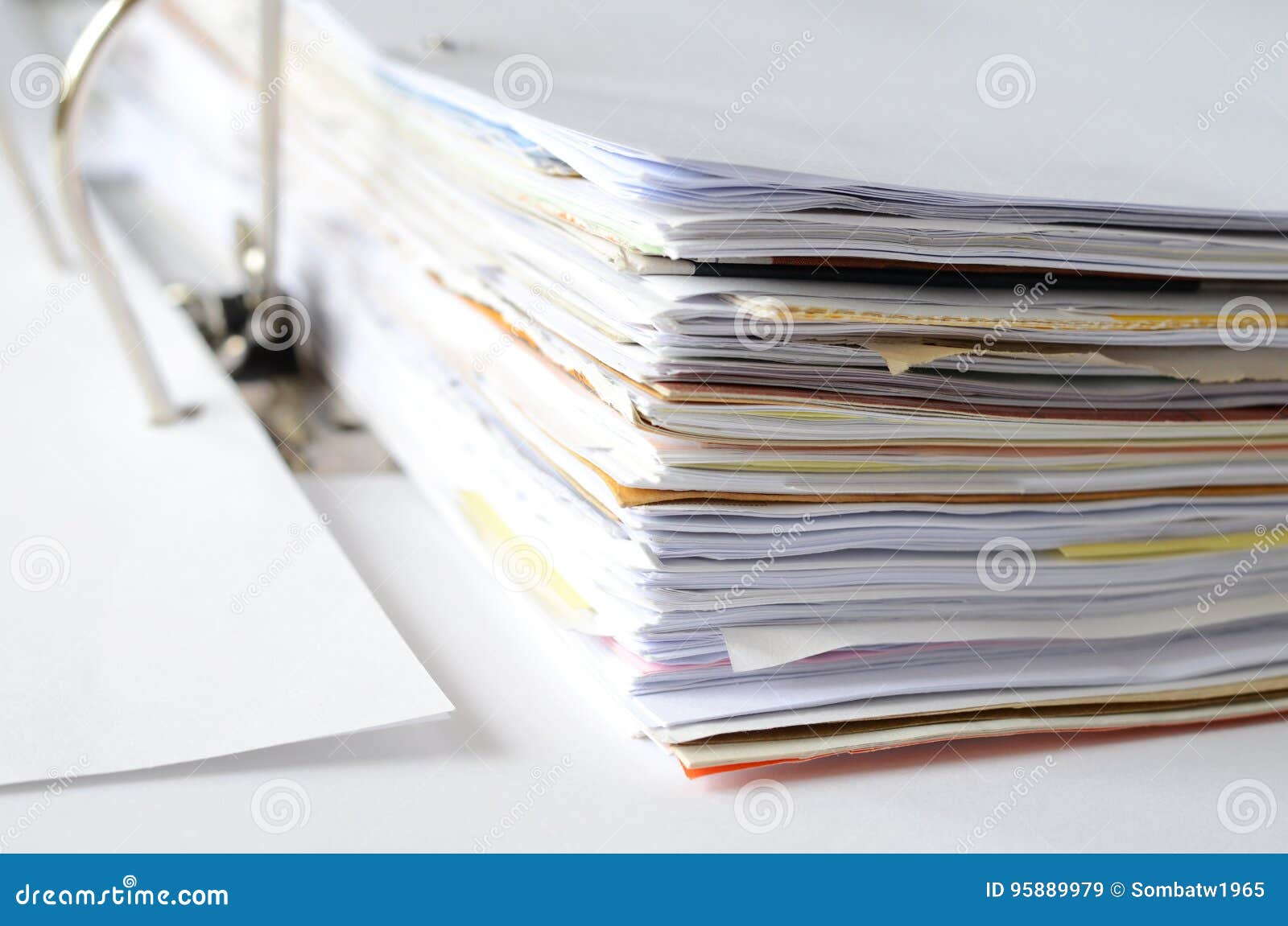 Business Documents in Document File Stock Image - Image of business ...