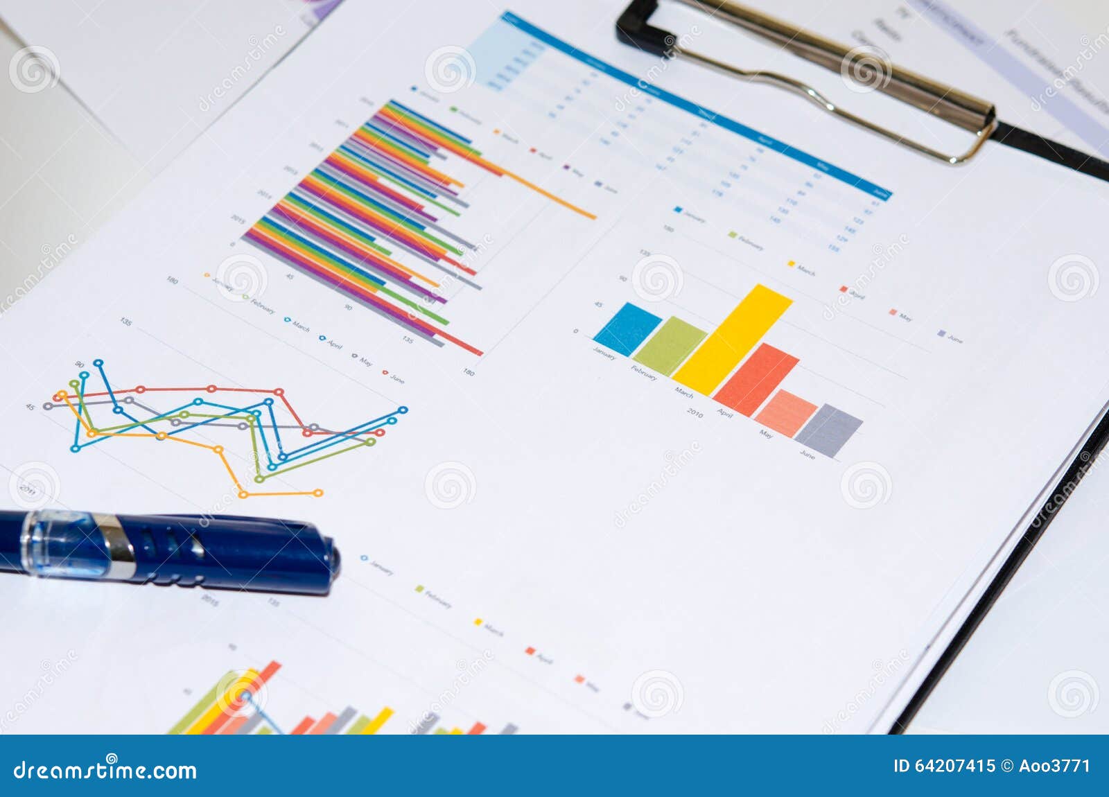 Business documents graph stock image. Image of research - 64207415