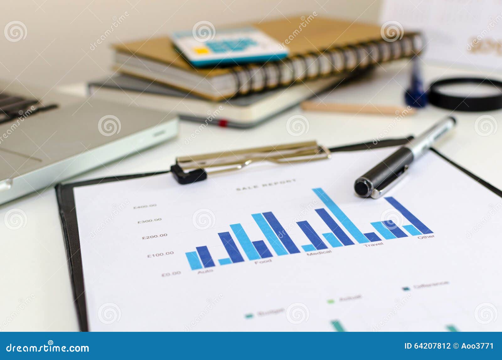 Business documents graph stock photo. Image of economy - 64207812