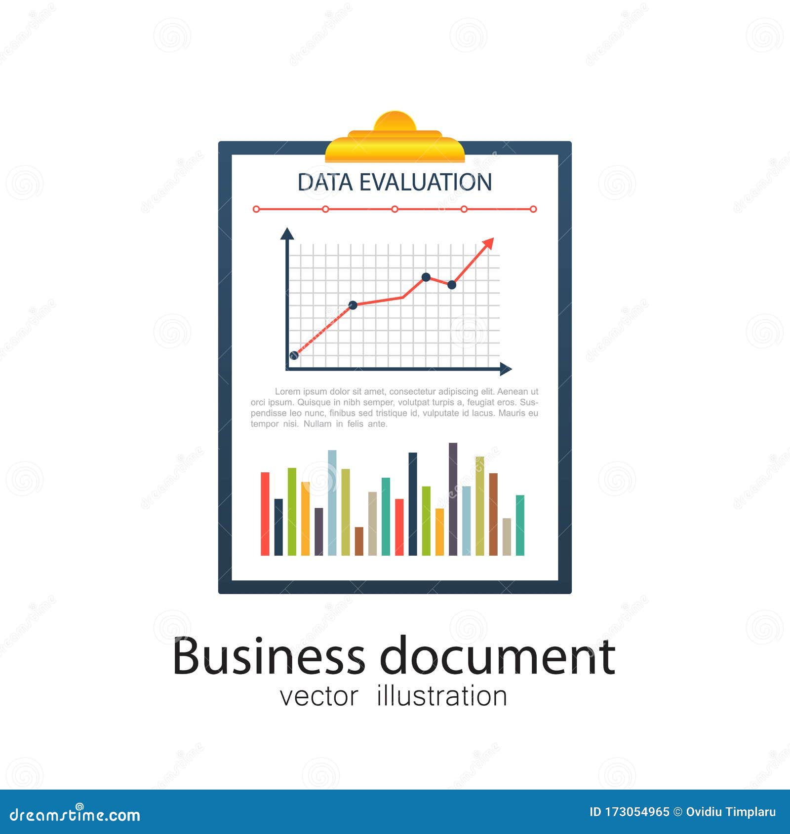 Business Documents. Vector Illustration Stock Vector - Illustration of ...