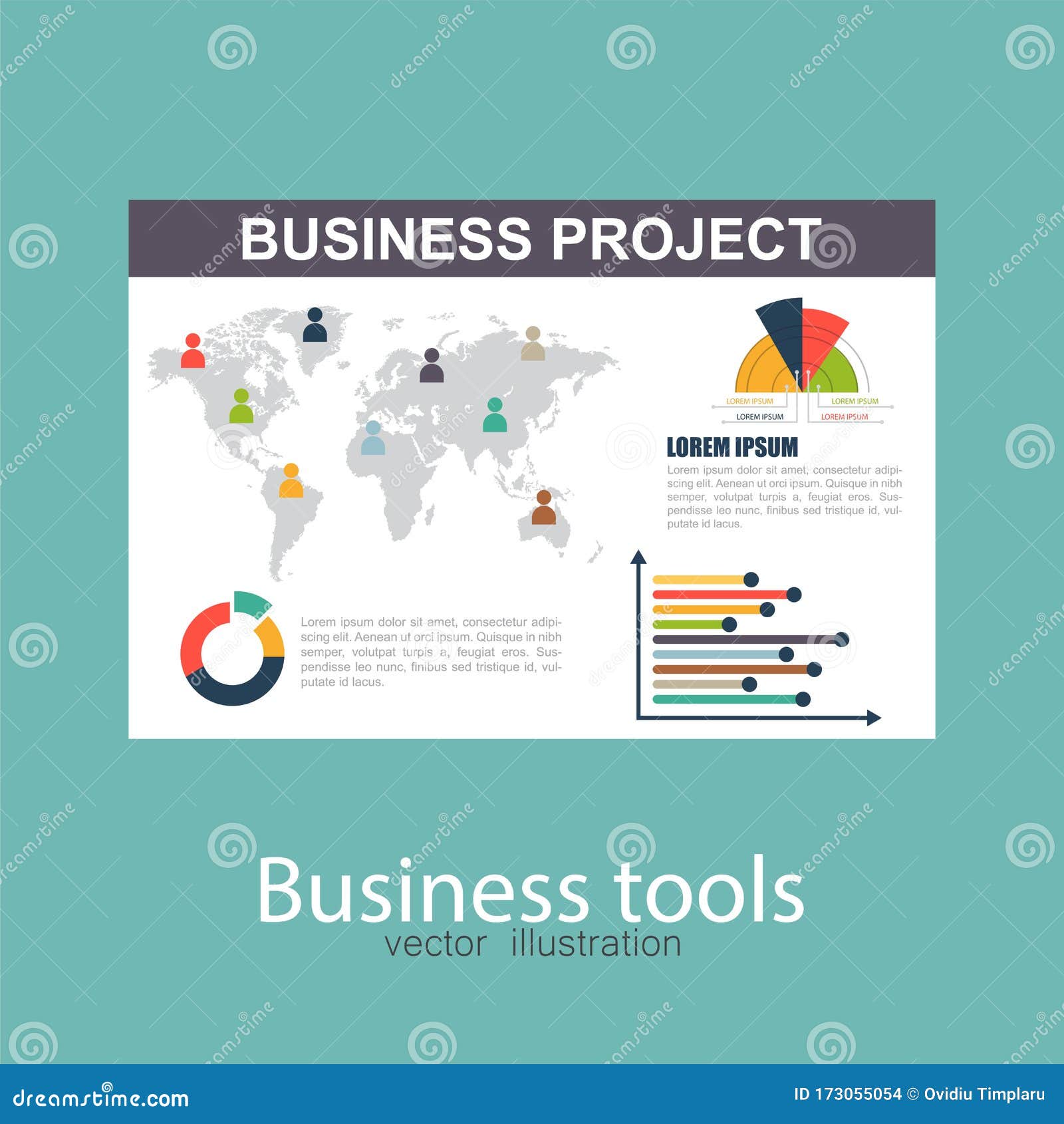 Business Documents. Vector Illustration Stock Vector - Illustration of ...