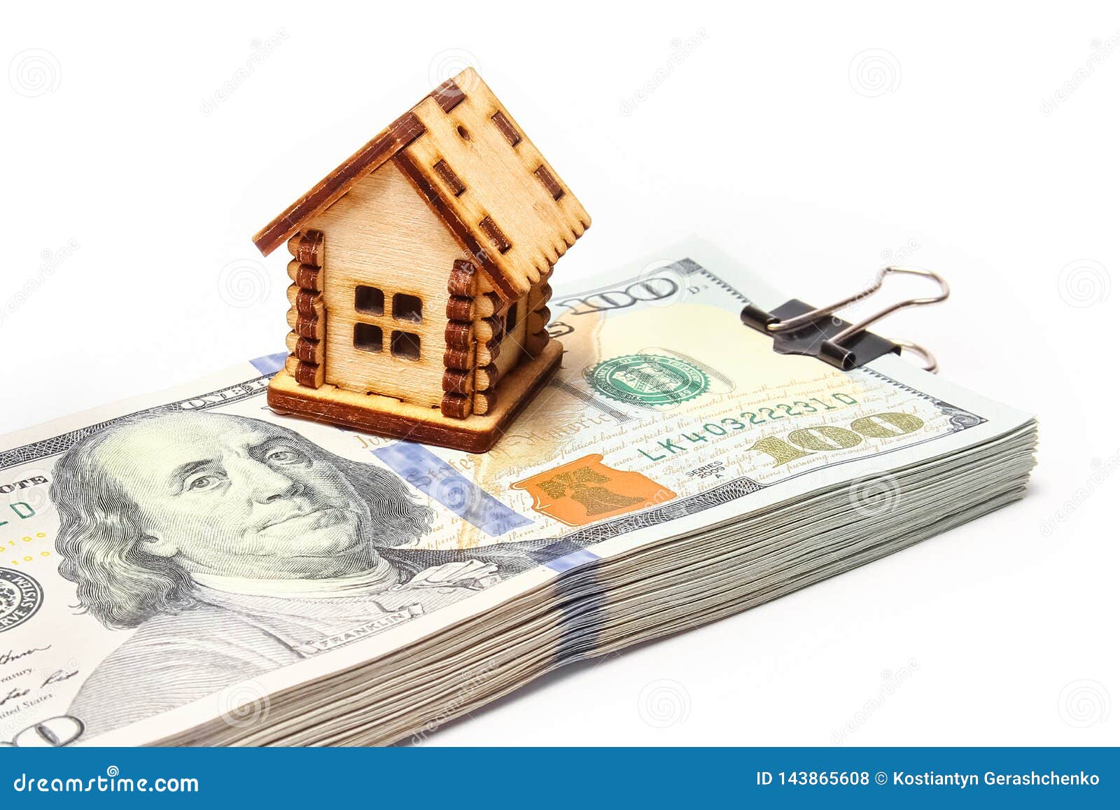 Business Dollar Money in Metal Basket on a White Background Stock Photo ...