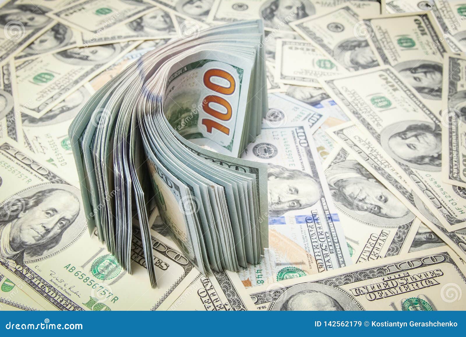 Business Dollar Money on White Background Stock Image - Image of ...