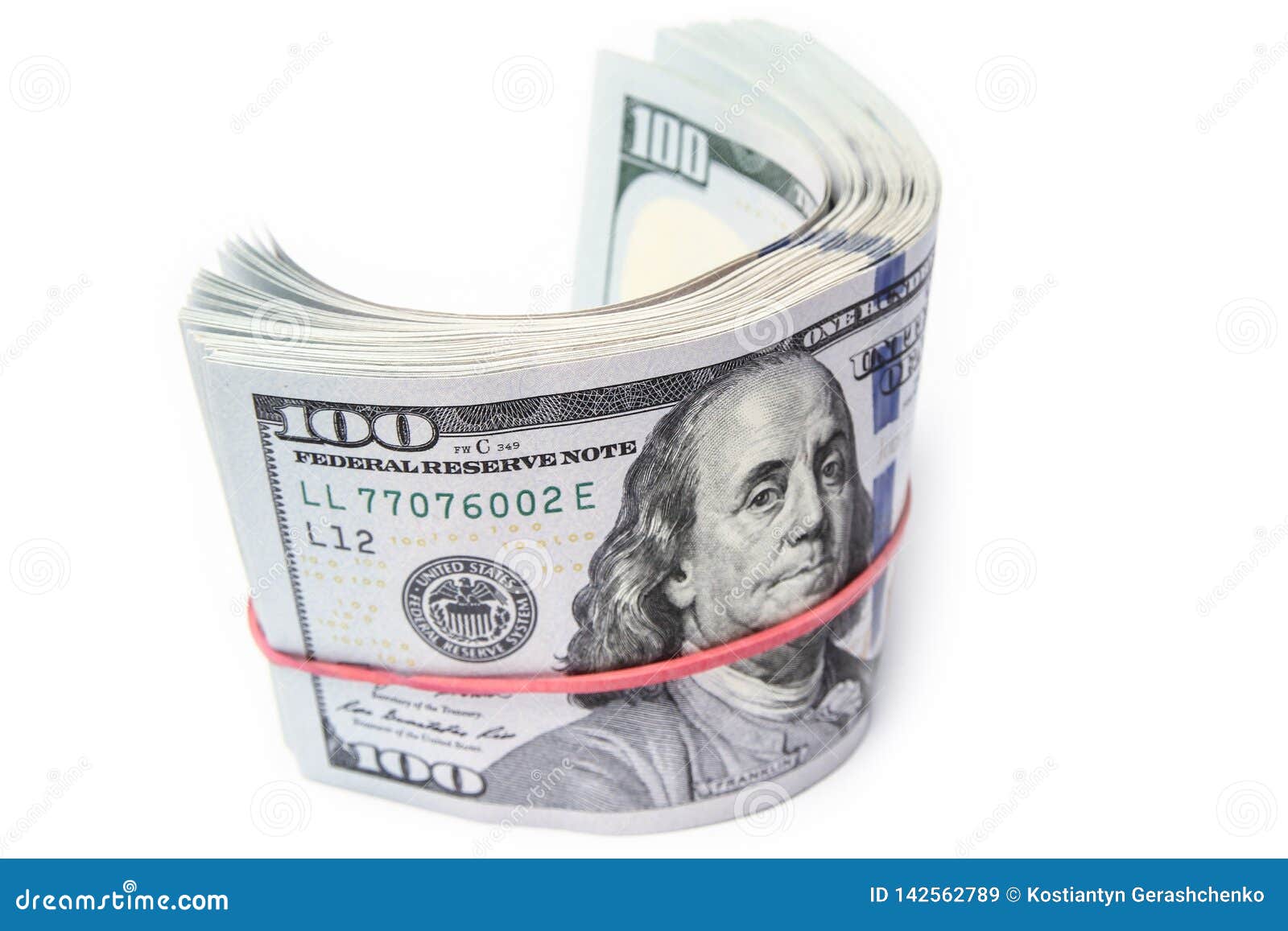 Business Dollar Money on White Background Stock Image - Image of ...