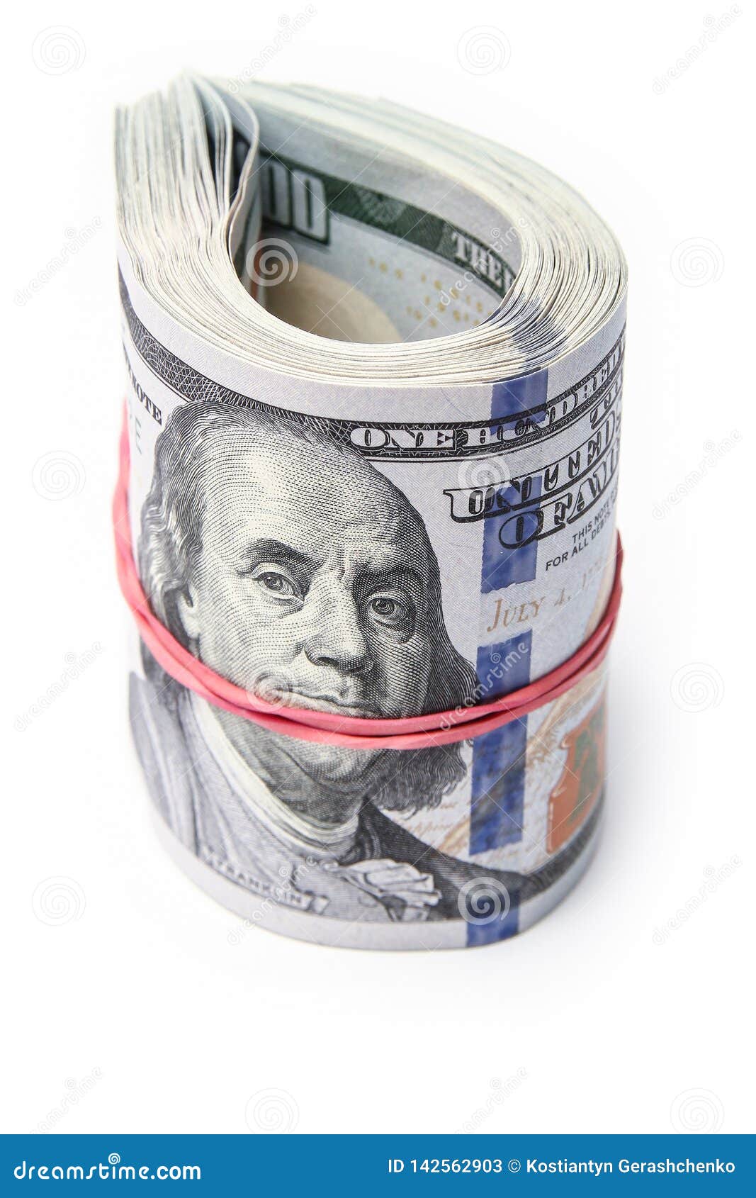 Business Dollar Money on White Background Stock Image - Image of ...
