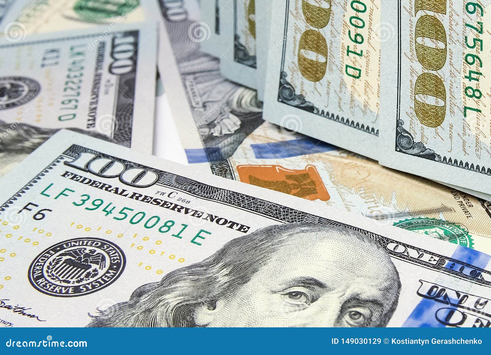 Business Dollar Money in a Bag on a White Background Stock Image ...