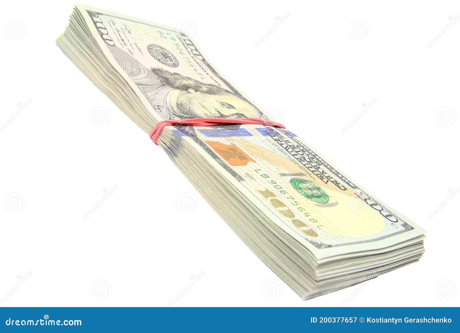 Business Dollar Money on White Background Stock Image - Image of ...