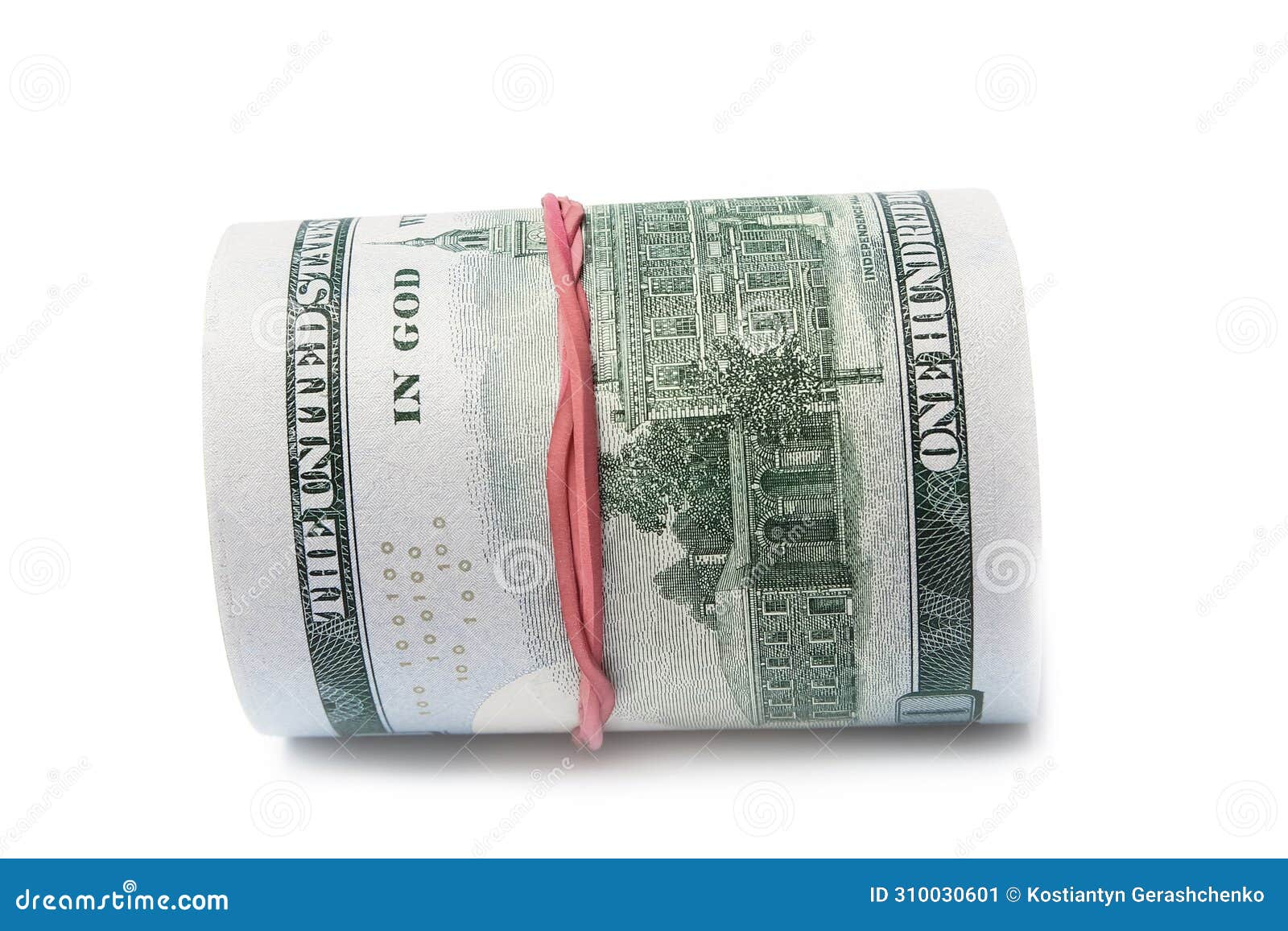 Business Dollar Money on White Background Stock Image - Image of ...