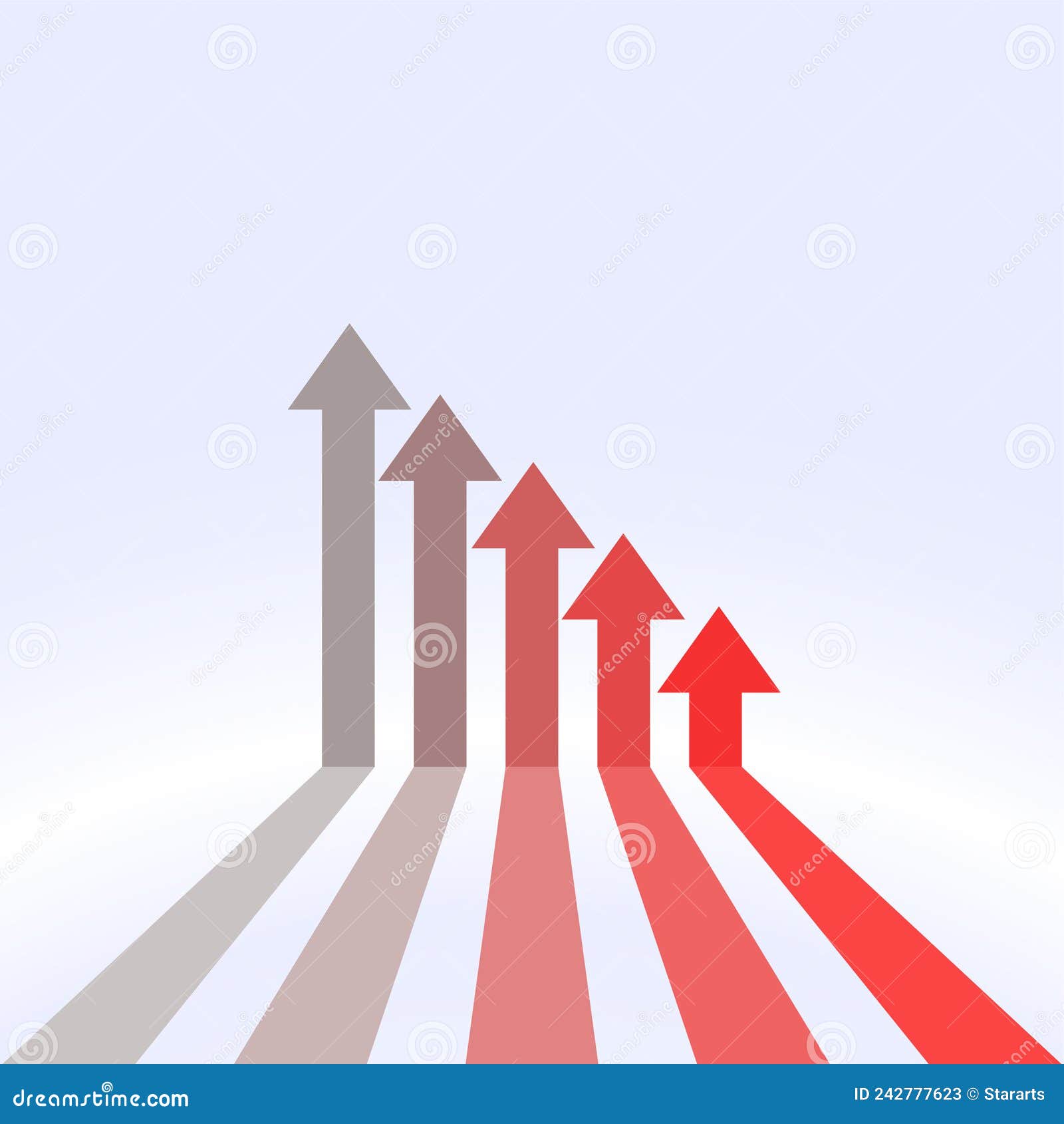 Business Downfall Red Arrow Concept Background Stock Vector ...