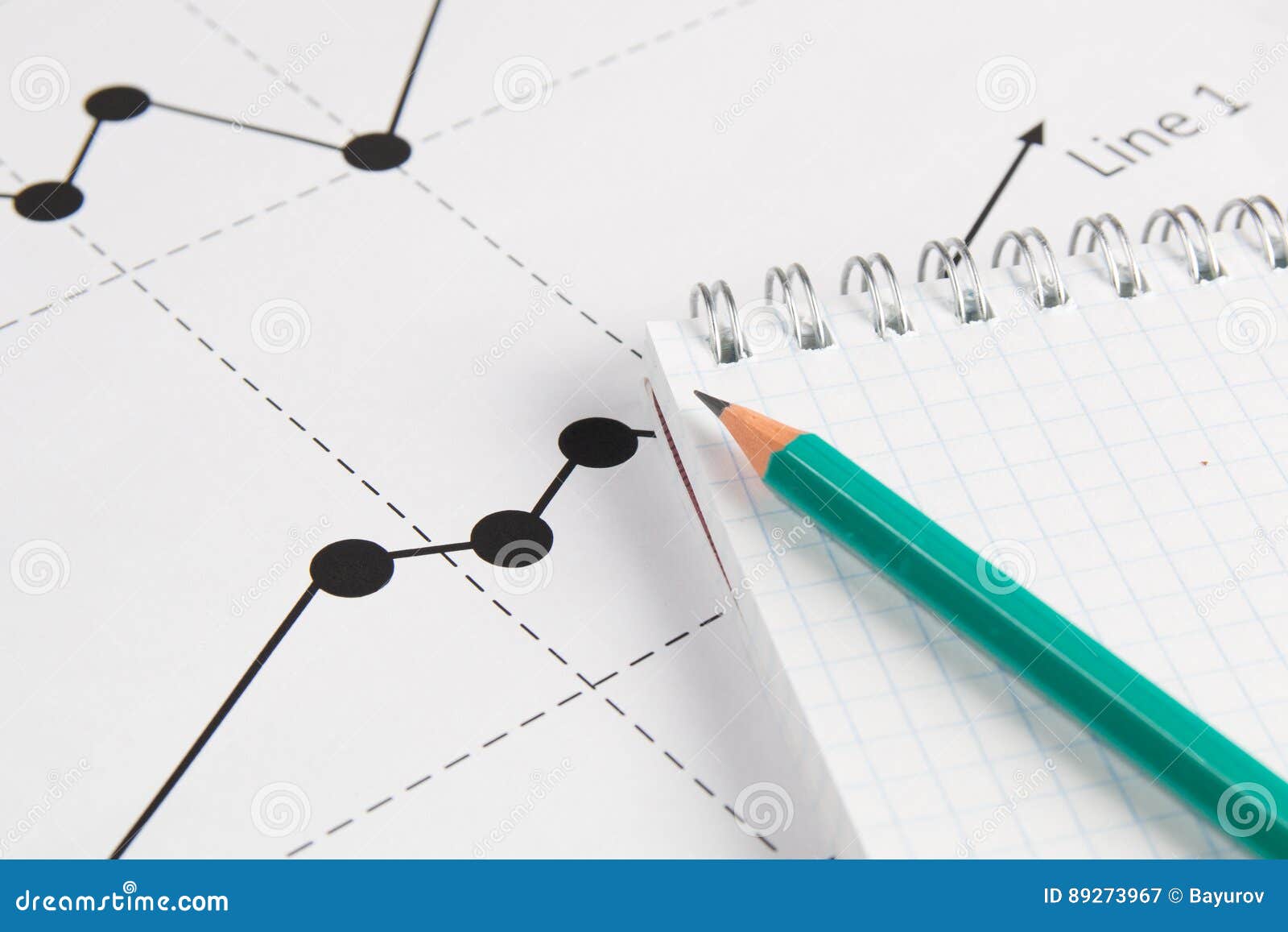 Business Man Drawing Different Graphs And Charts Stock Photo ...