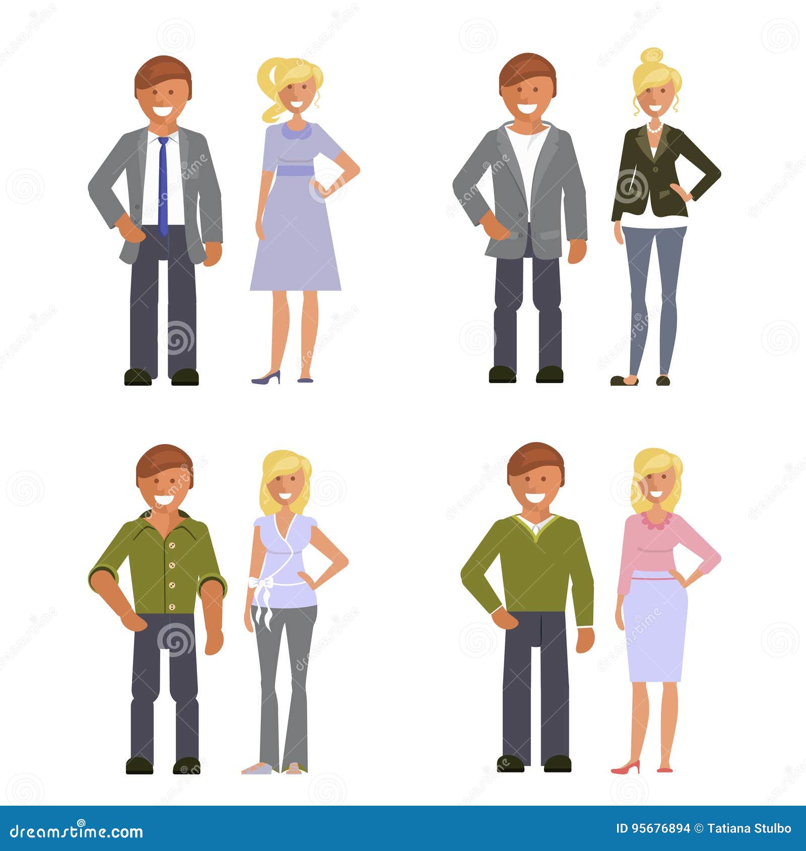 Business dress code stock vector. Illustration of graphic - 95676894