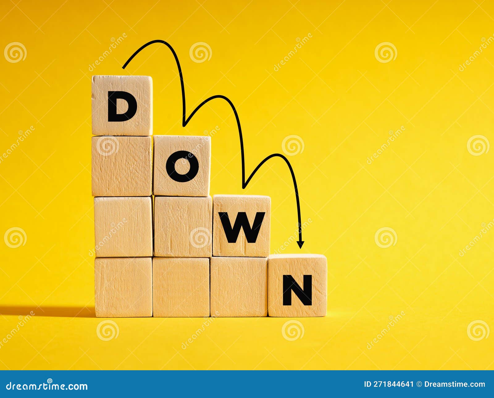 Business or Economic Run Down, Recession, Decrease, Profit Loss or ...