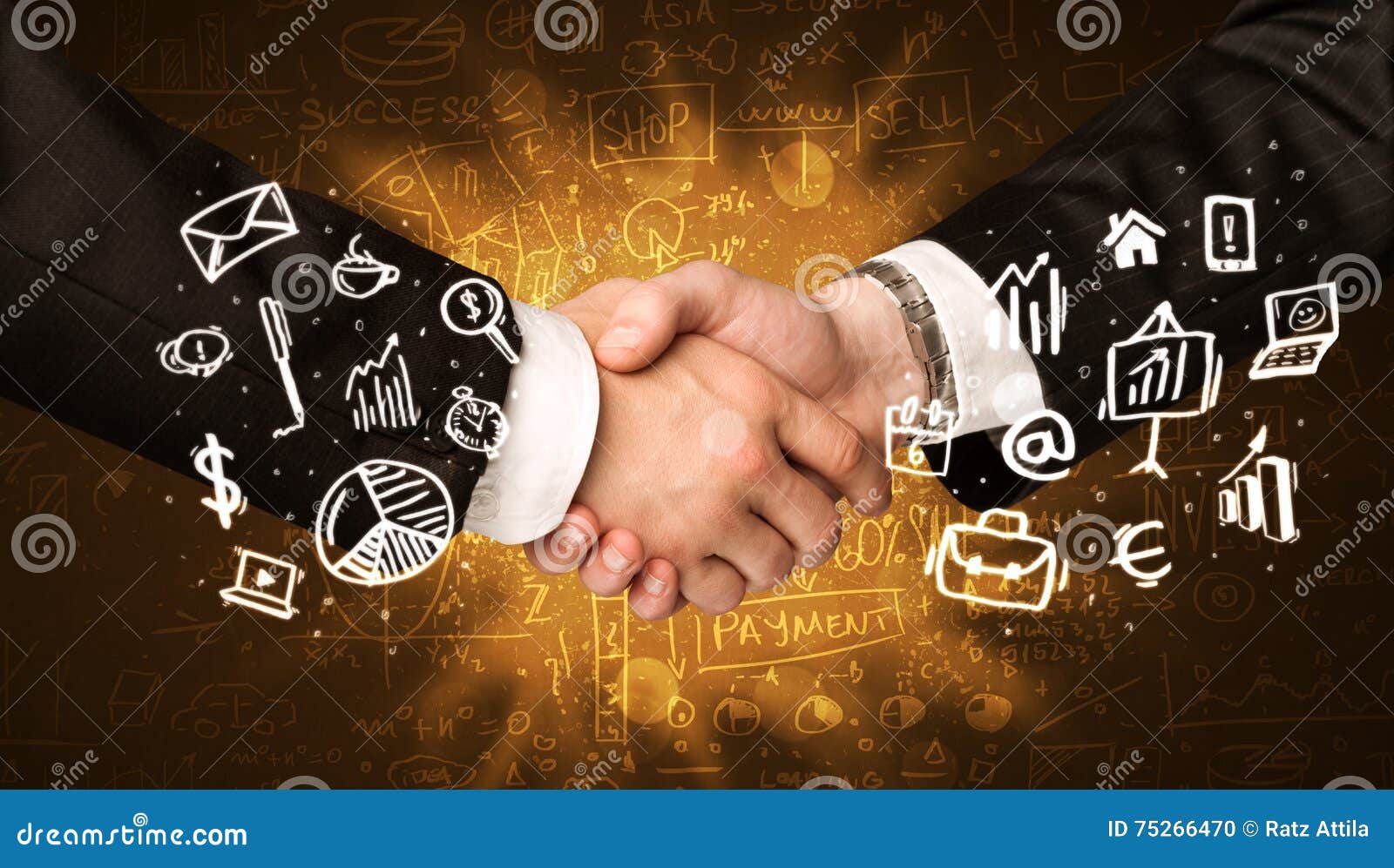 Business Economy handshake stock photo. Image of companionship - 75266470