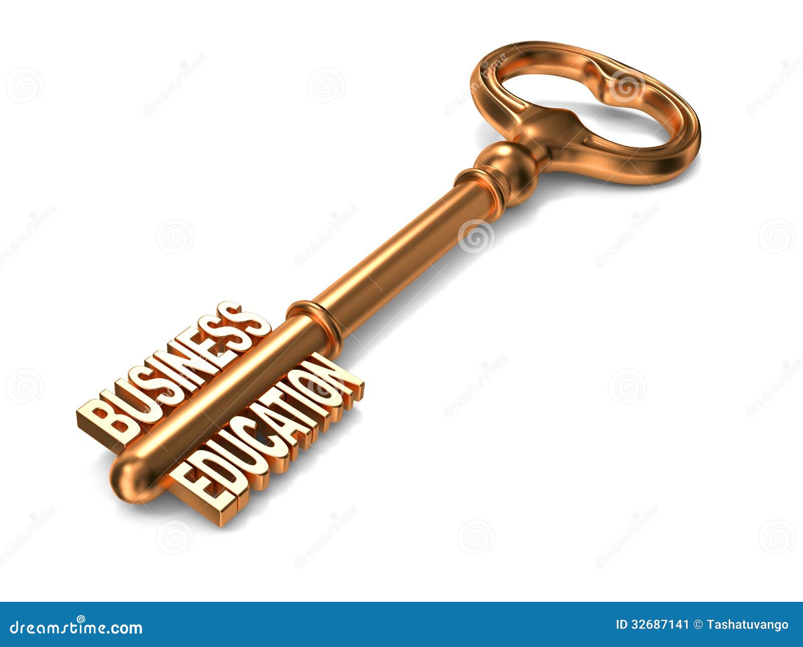 Business Education - Golden Key. Stock Image - Image of golden, gold ...