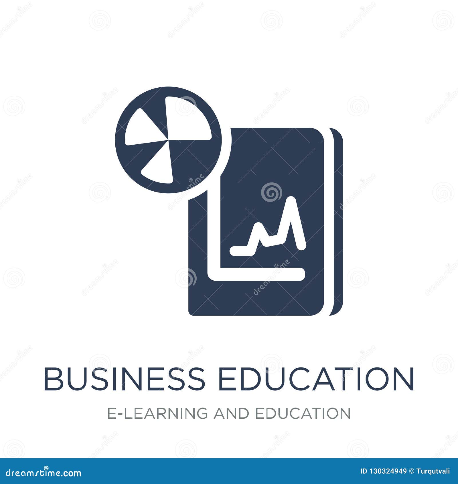 Business Education Icon. Trendy Flat Vector Business Education I Stock ...