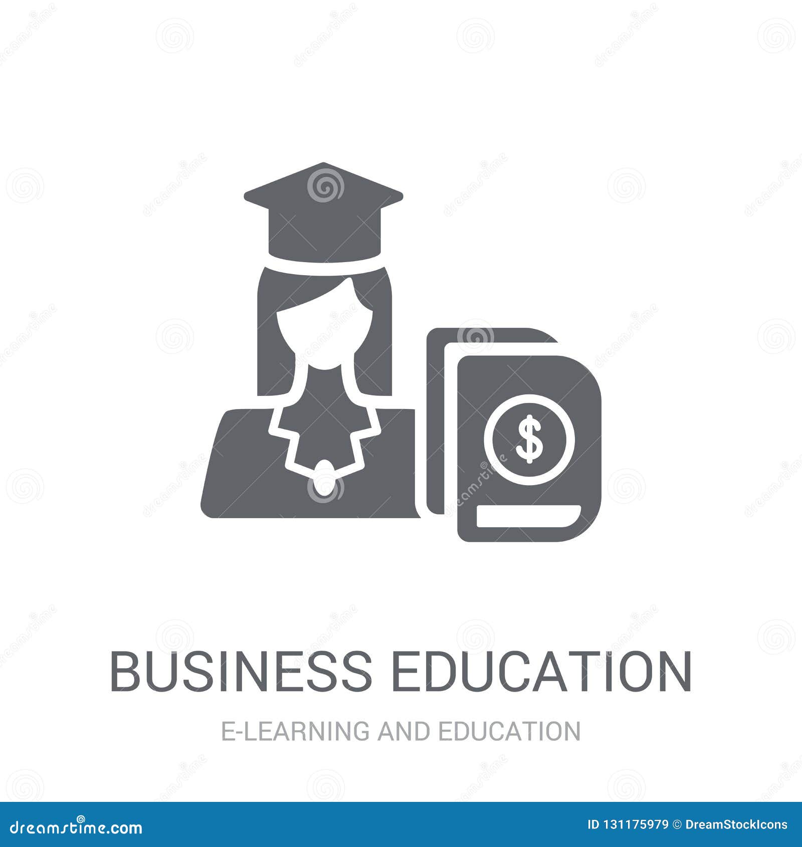 Business Education Icon. Trendy Business Education Logo Concept Stock ...