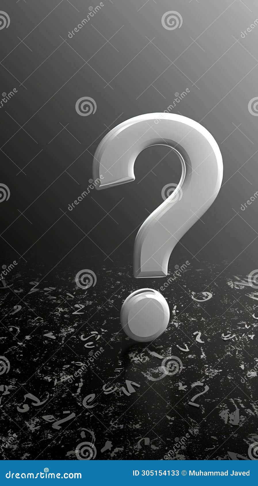 Business or Educational Design White Question Mark on Background ...