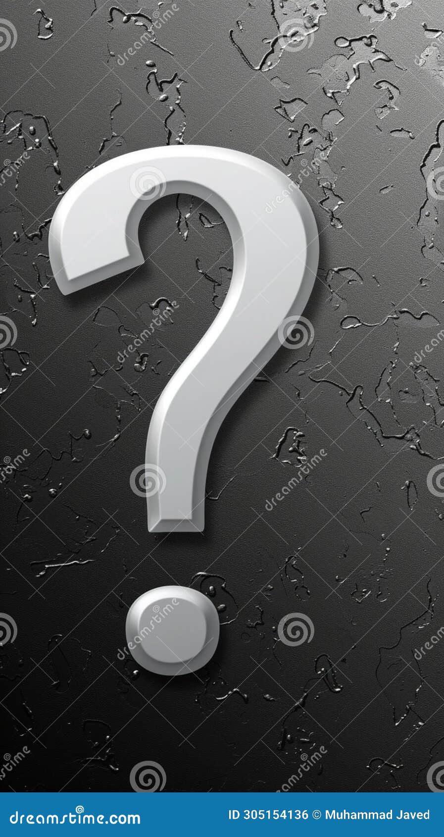 Business or Educational Design White Question Mark on Background ...