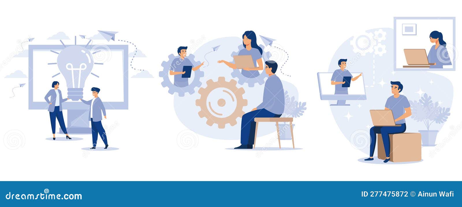 Business Efficiency Concept, Innovative Solution, Cooperation and ...