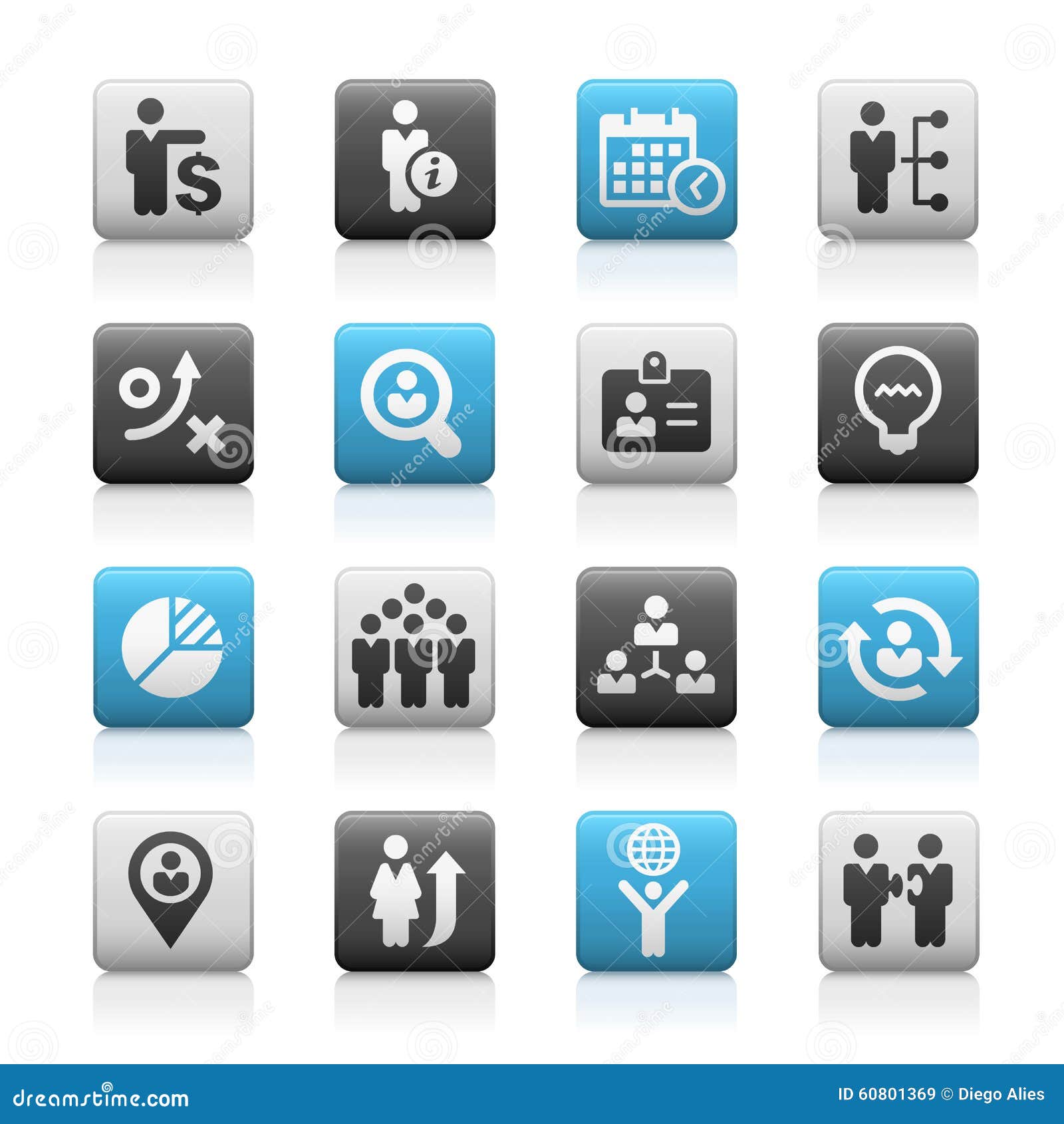 Business Efficiency Icons -- Matte Series Stock Vector - Illustration ...