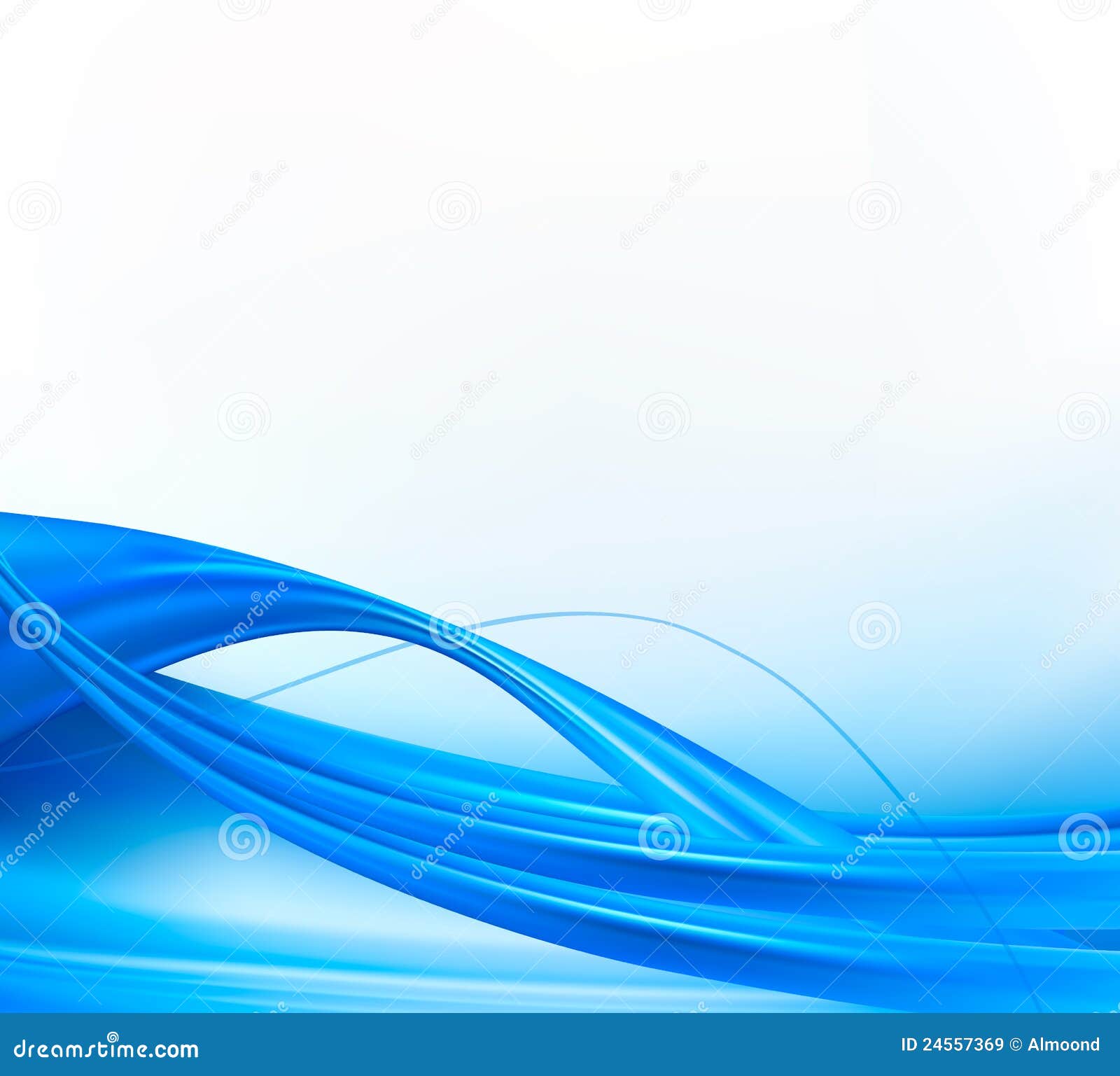 Elegant Blue Curved Presentation Background Cartoon Vector ...