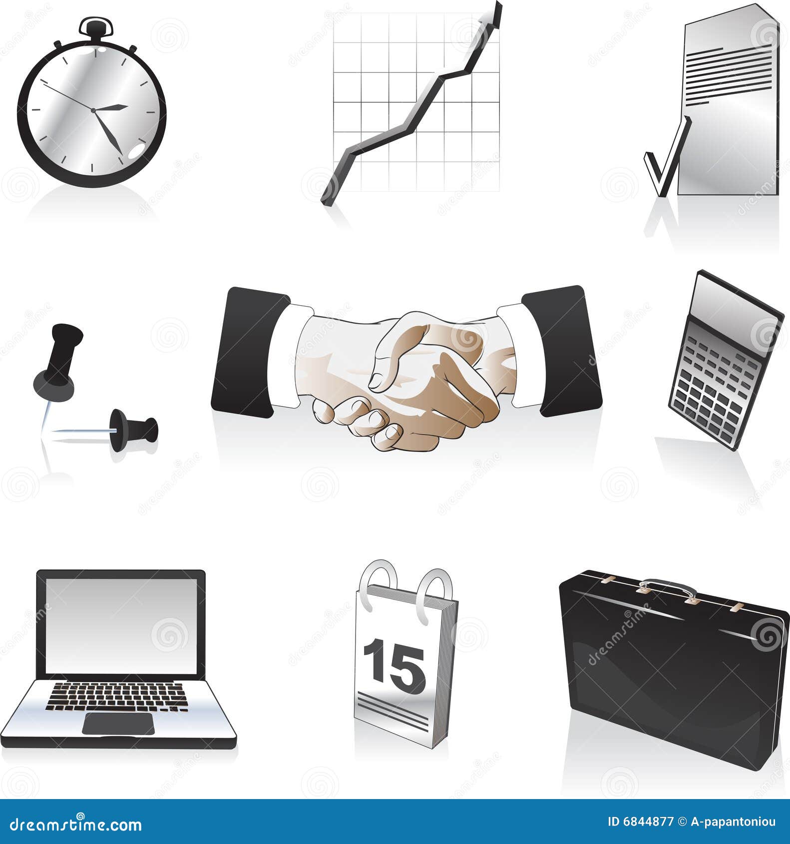 Business Elements stock vector. Illustration of background - 6844877