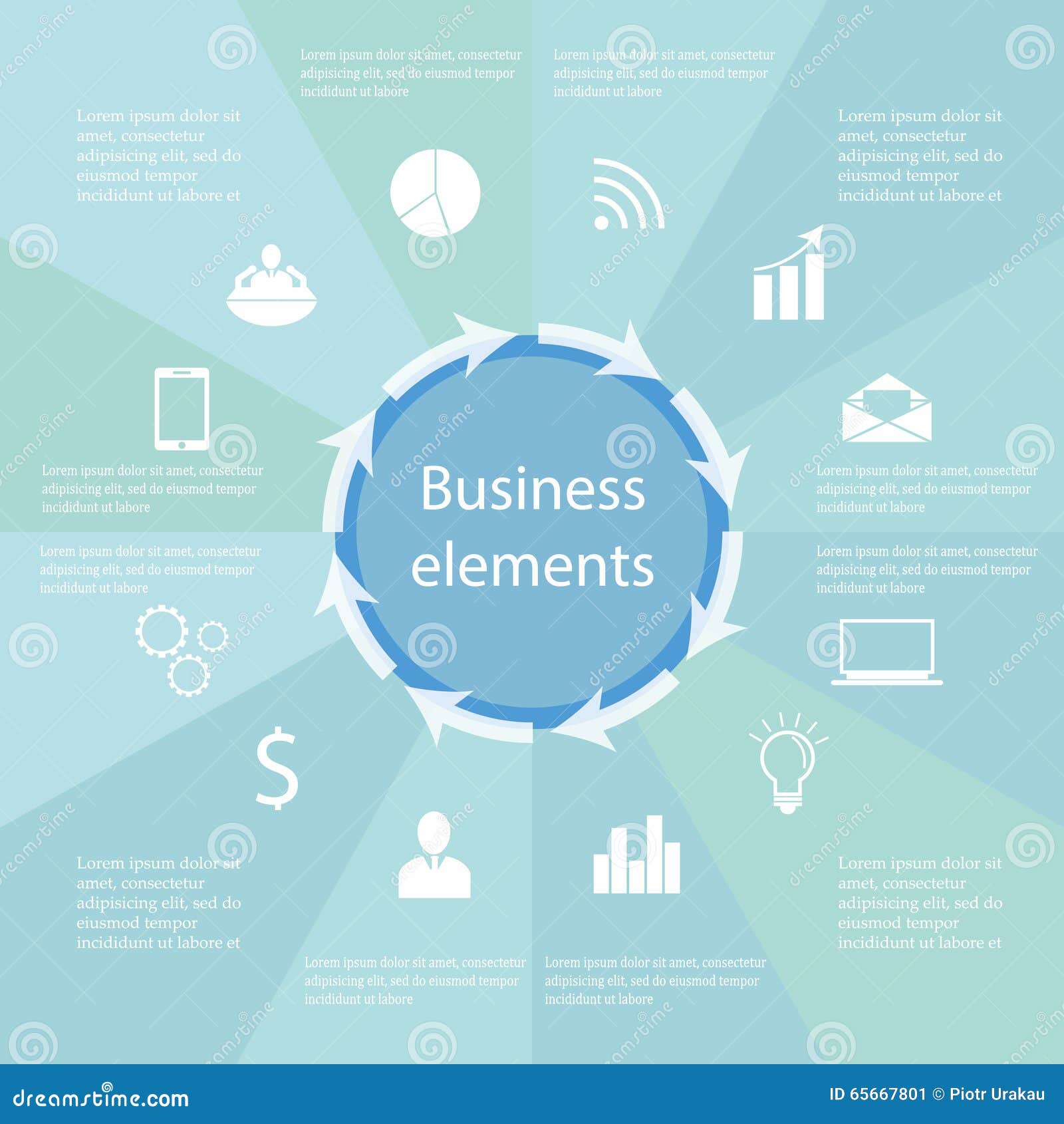 Business elements stock vector. Illustration of icon - 65667801