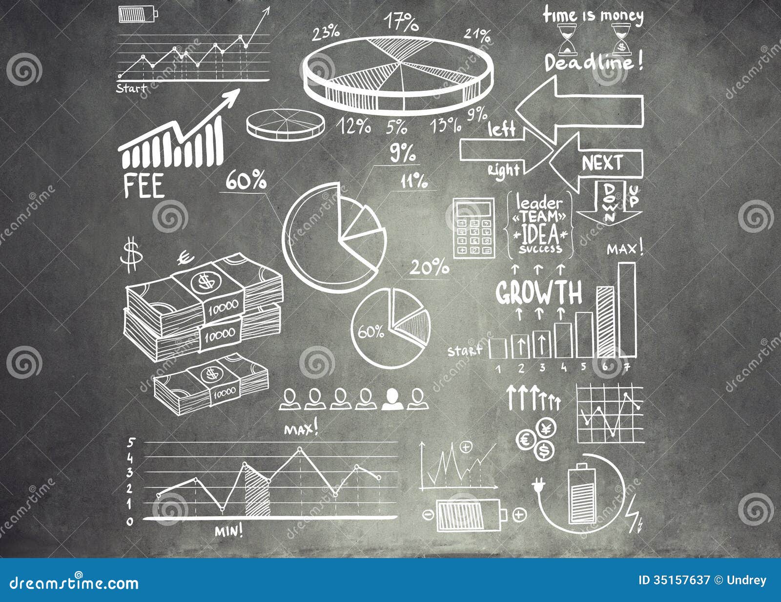 Business Elements, Wall Texture, Background Stock Illustration ...