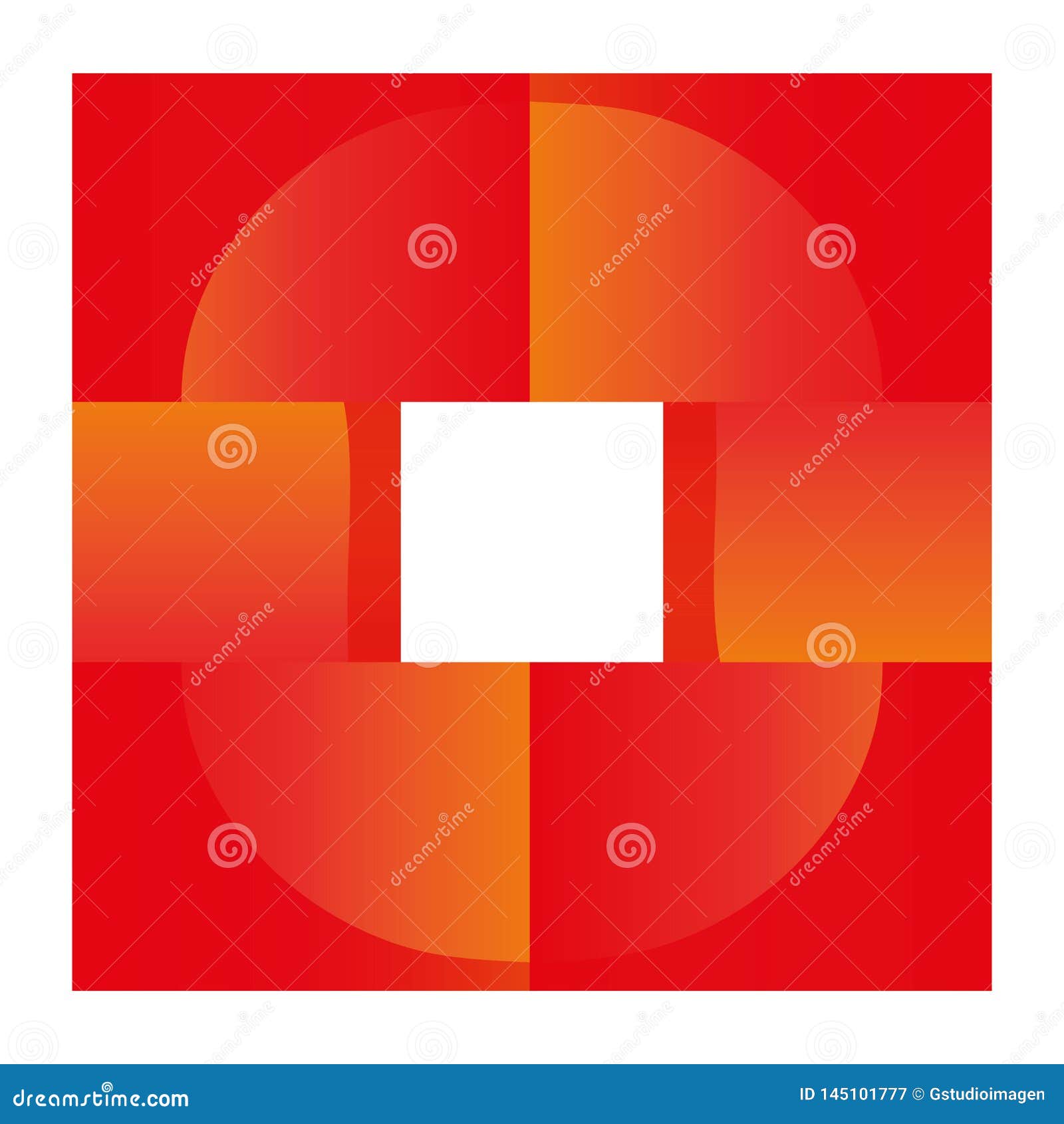 Business Emblem with Square Shape Stock Vector - Illustration of ...