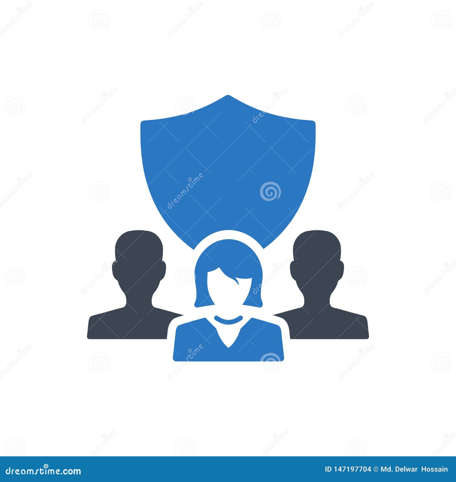 Business Employees Security Icon Stock Vector - Illustration of ...