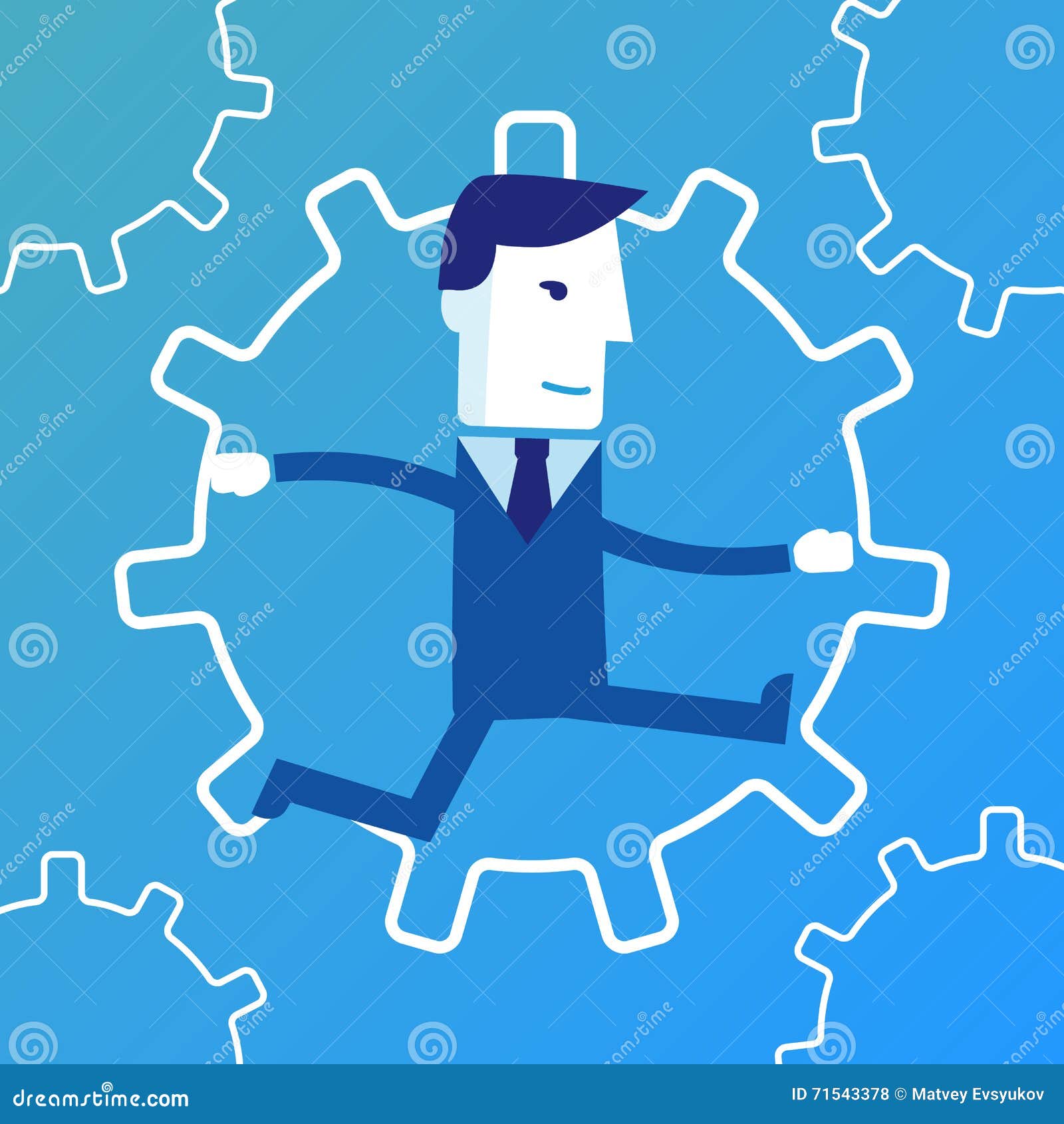 Business Engine. Business Concept Illustration Stock Illustration ...