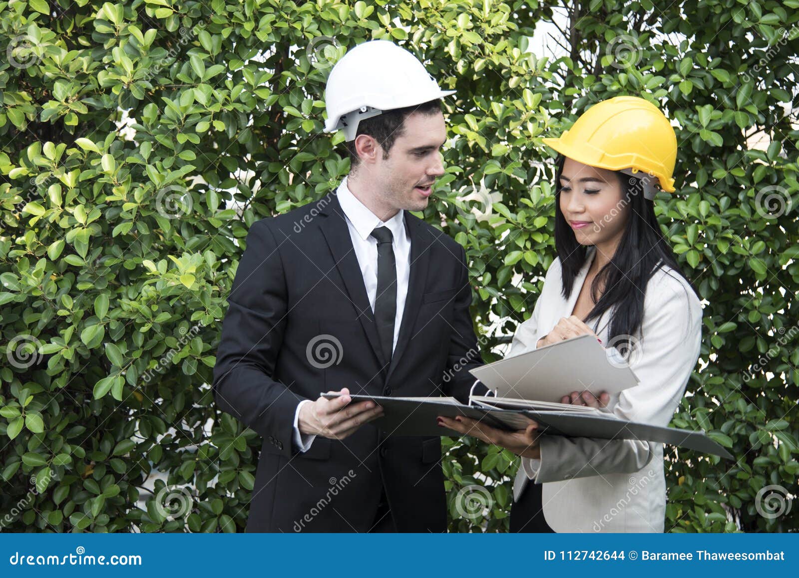 Business Engineer Team Consulting Planning for Engineering Stock Photo ...
