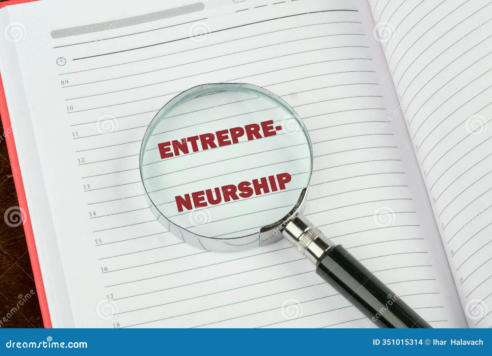 Business and Entrepreneurship Concept. Text ENTREPRENEURSHIP on a Blank ...