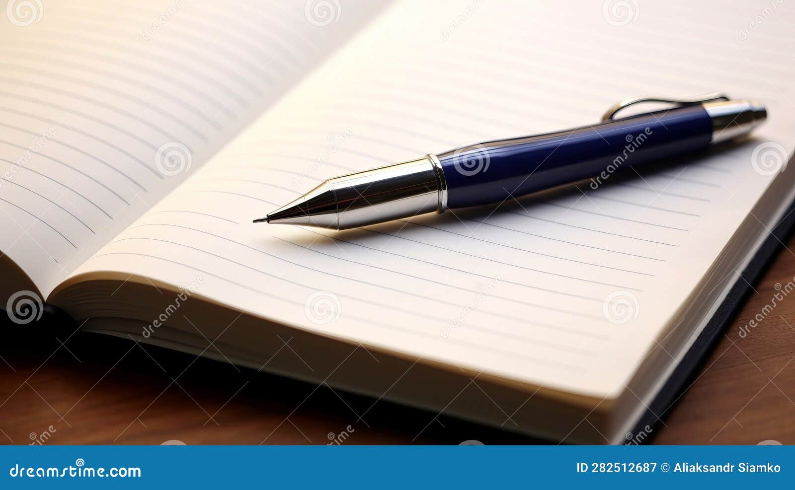 Business Essentials: Clean and Crisp Paper and Pen for Productive Note ...