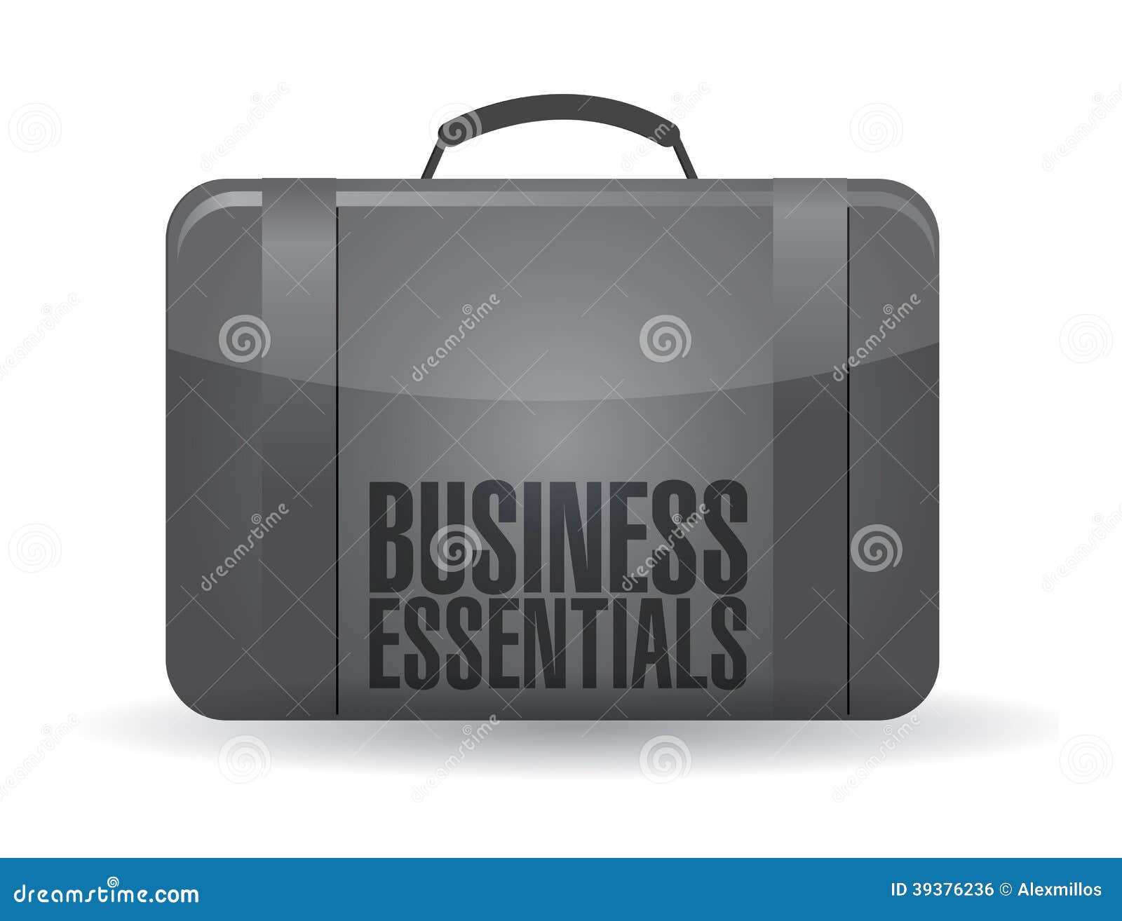 Business Essentials Suitcase Illustration Stock Illustration ...