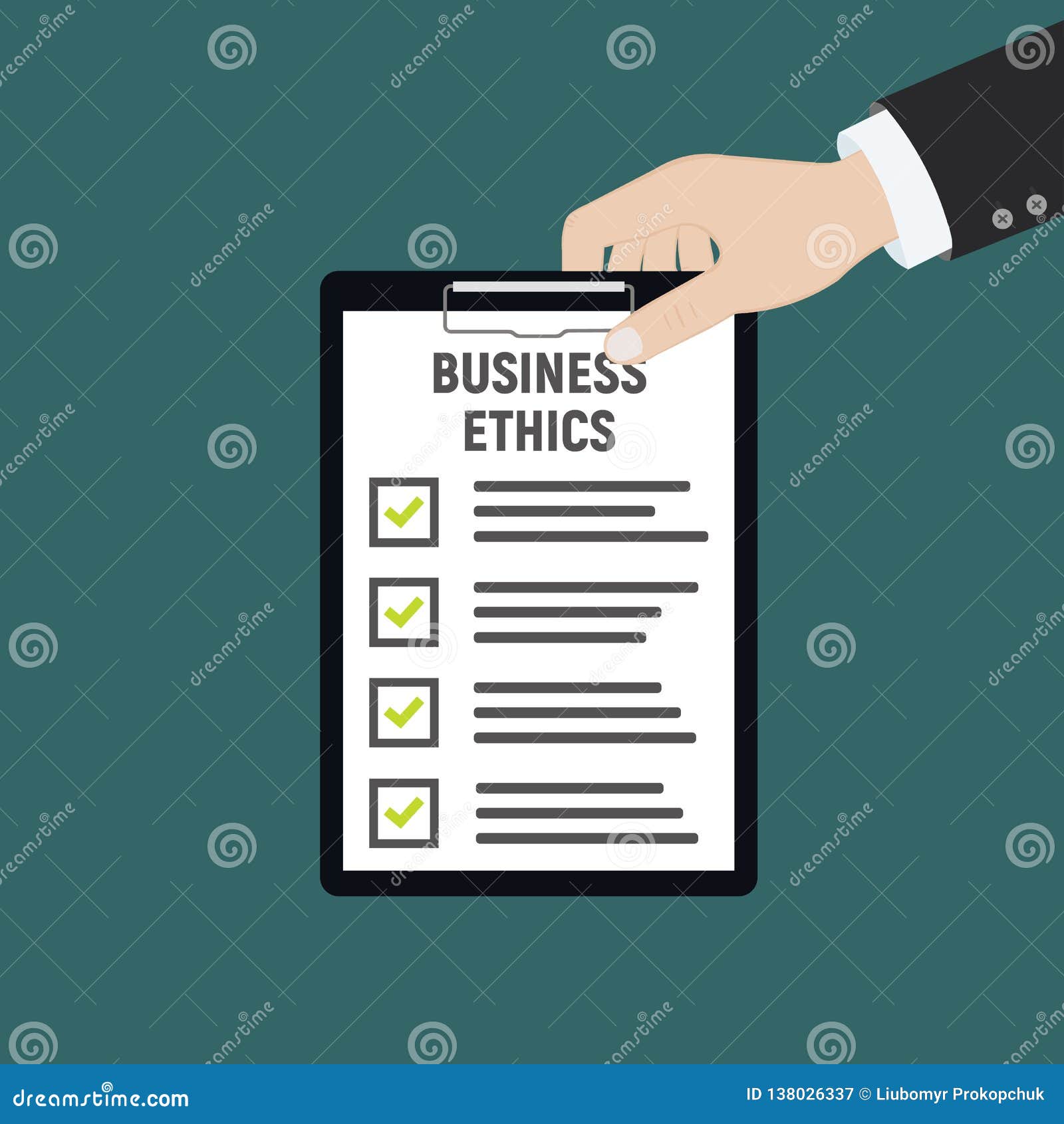 Business Ethic Ethical Company Corporate Concept Stock Vector ...