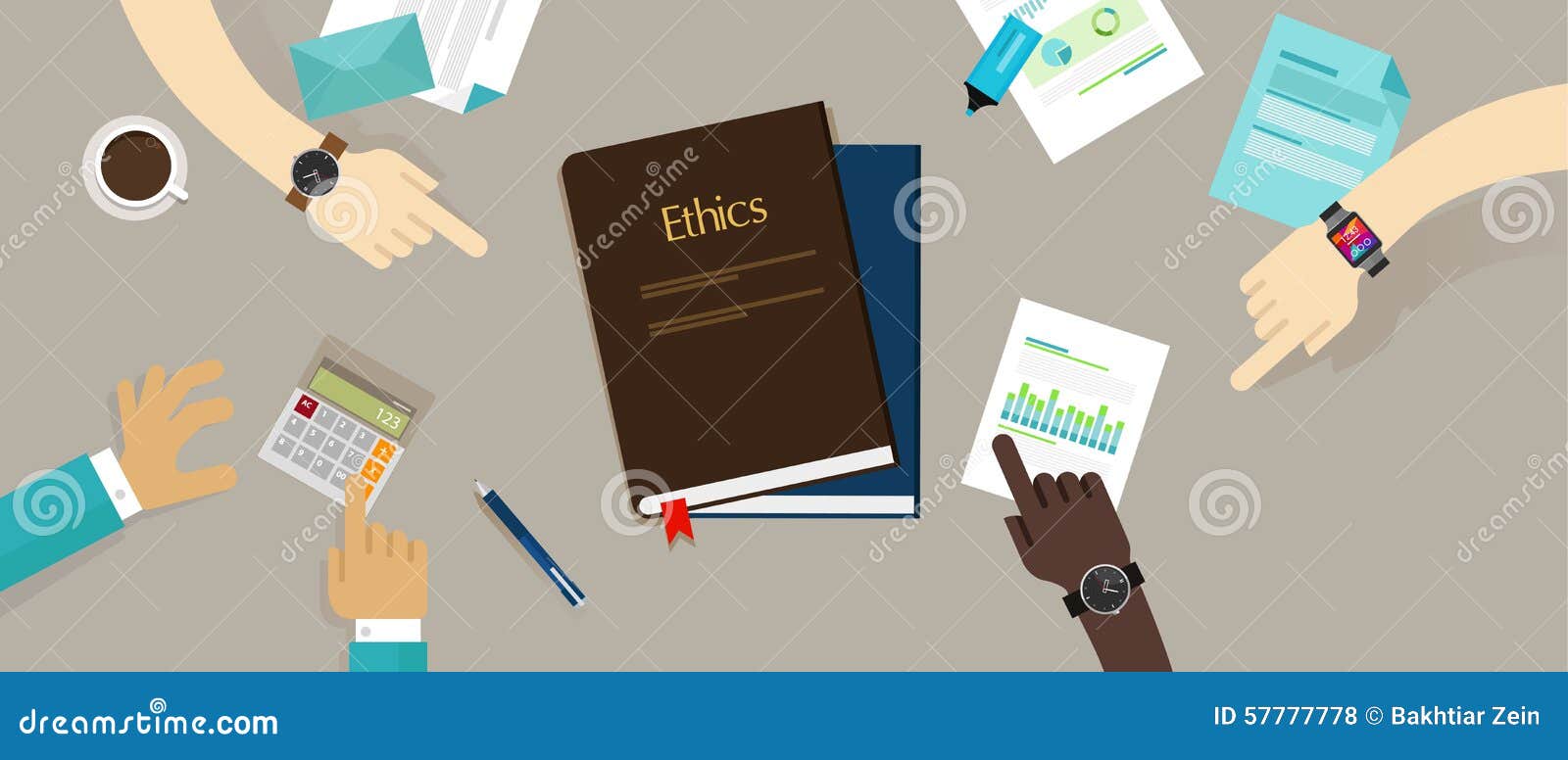 Corporate Ethic Strategy Landing Page Template. Tiny Characters Csr ...