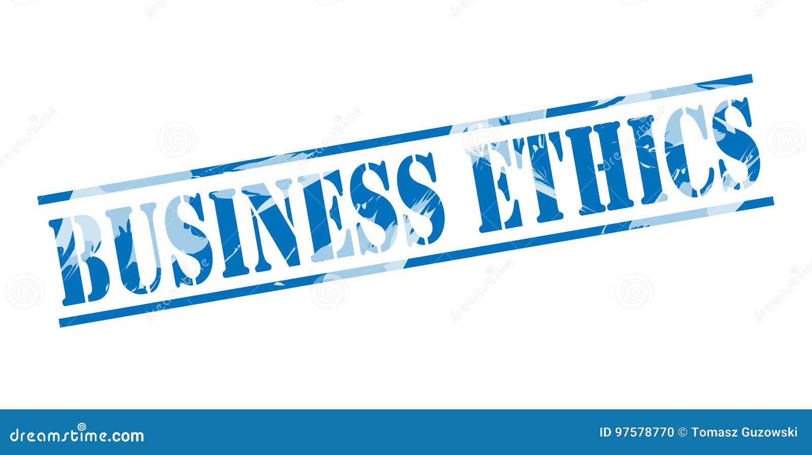 Business ethics blue stamp stock illustration. Illustration of symbol ...