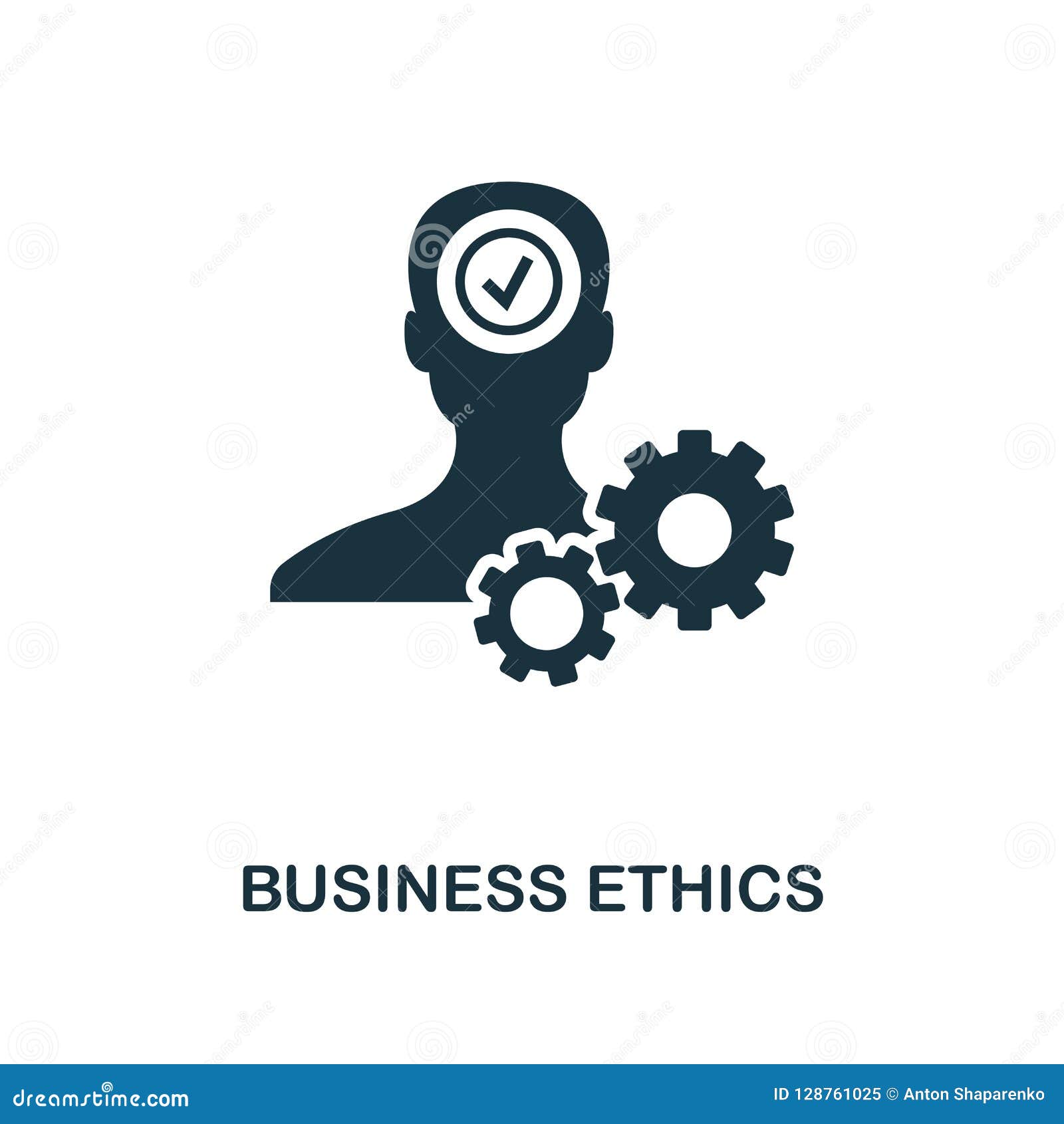 Business Ethics Icon. Monochrome Style Design from Business Ethics Icon ...